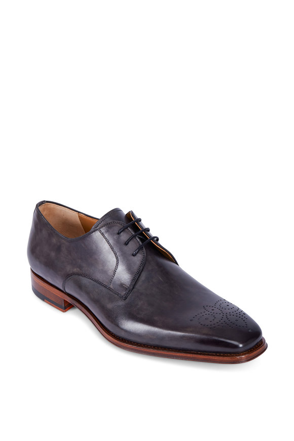 Bontoni - Sciuscia Chocolate Brown Leather Wingtip | Mitchell Stores