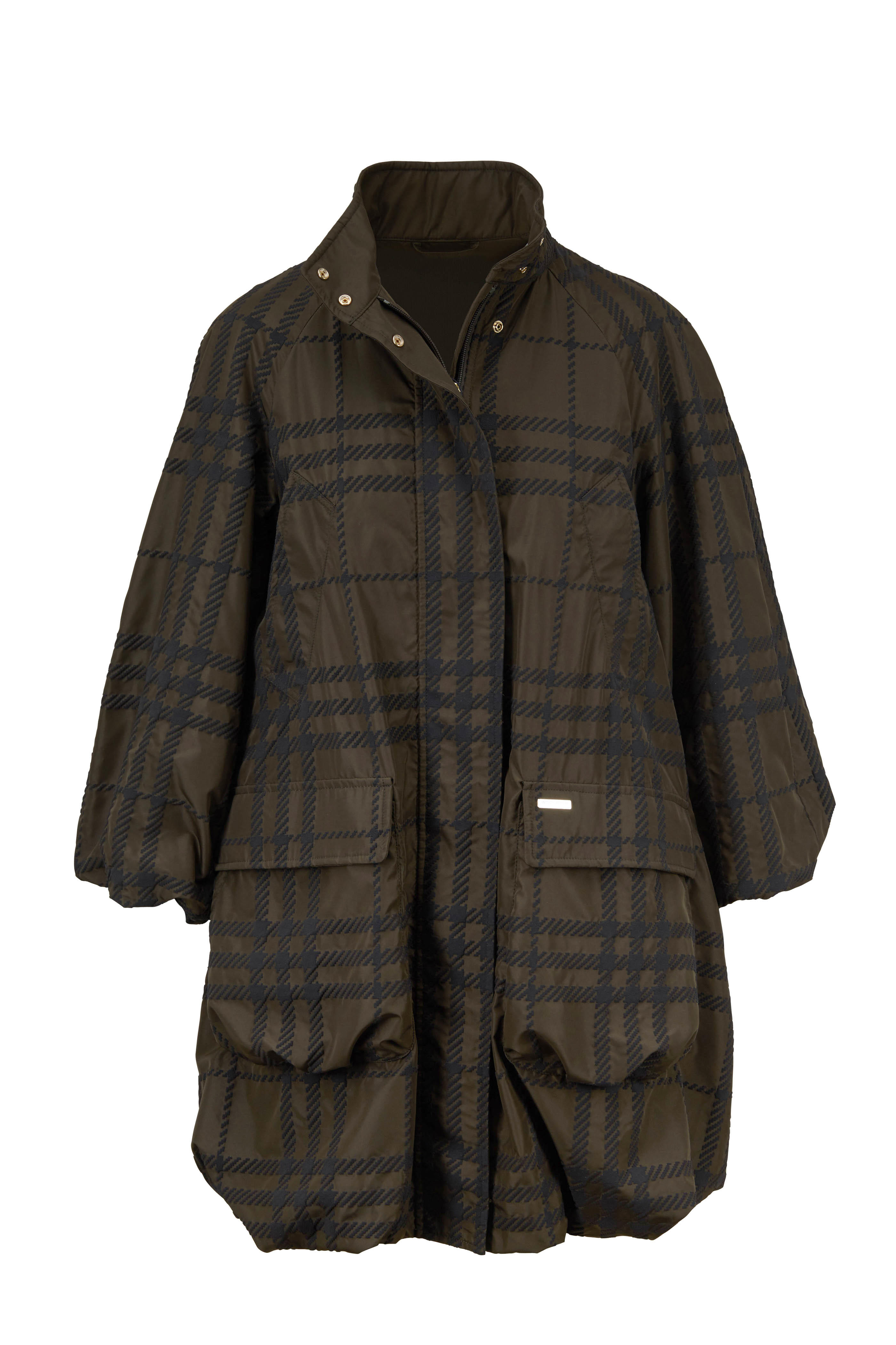Woolrich - Tropical Green Plaid Lightweight Jacket | Mitchell Stores