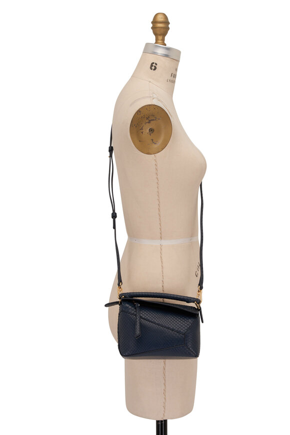 Loewe - Puzzle Edge Deep Navy Mini Bag | Mitchell Stores