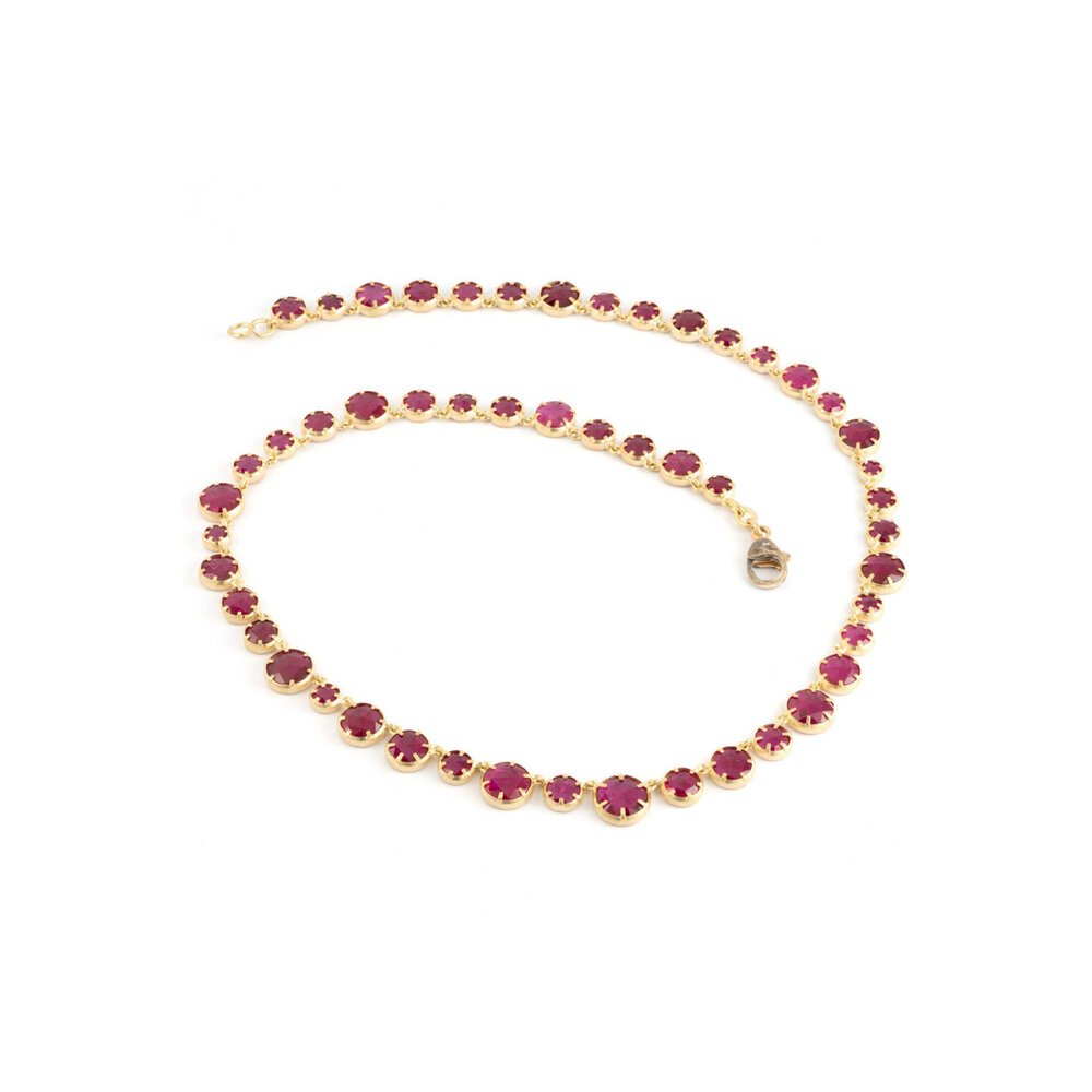 Sylva & Cie - Zambian Ruby Riviera Necklace | Mitchell Stores