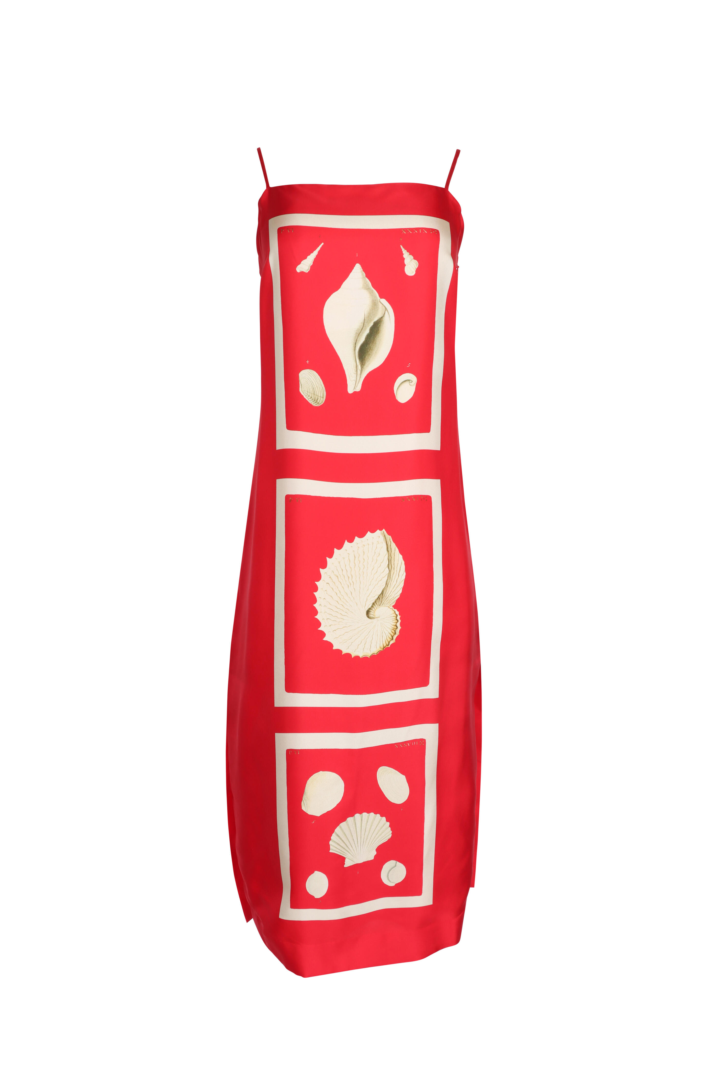 Oroton - Red Graphic Shell Tunic Dress | Mitchell Stores