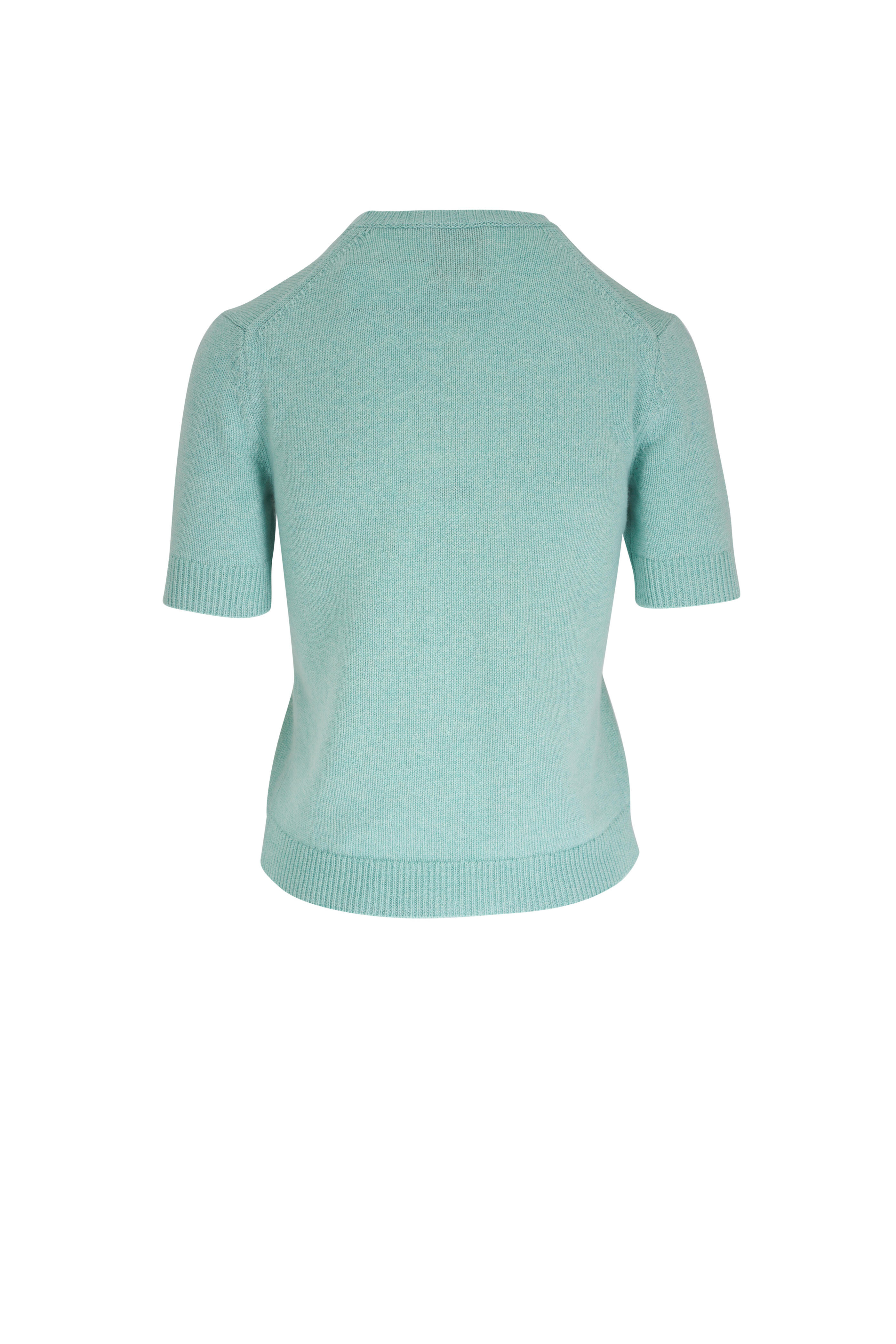 TWP - Audrey Aqua Crew Cashmere Sweater | Mitchell Stores