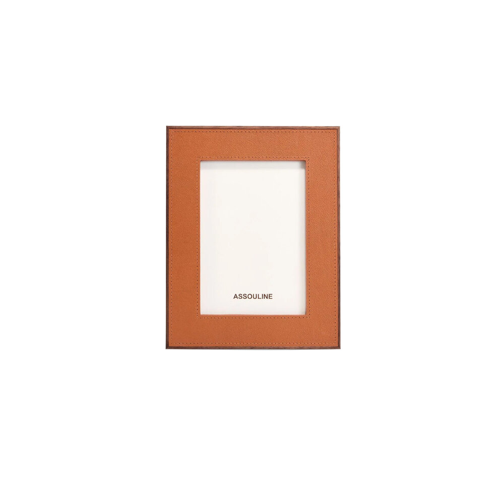 Assouline - Camel Leather Heritage Frame | Mitchell Stores