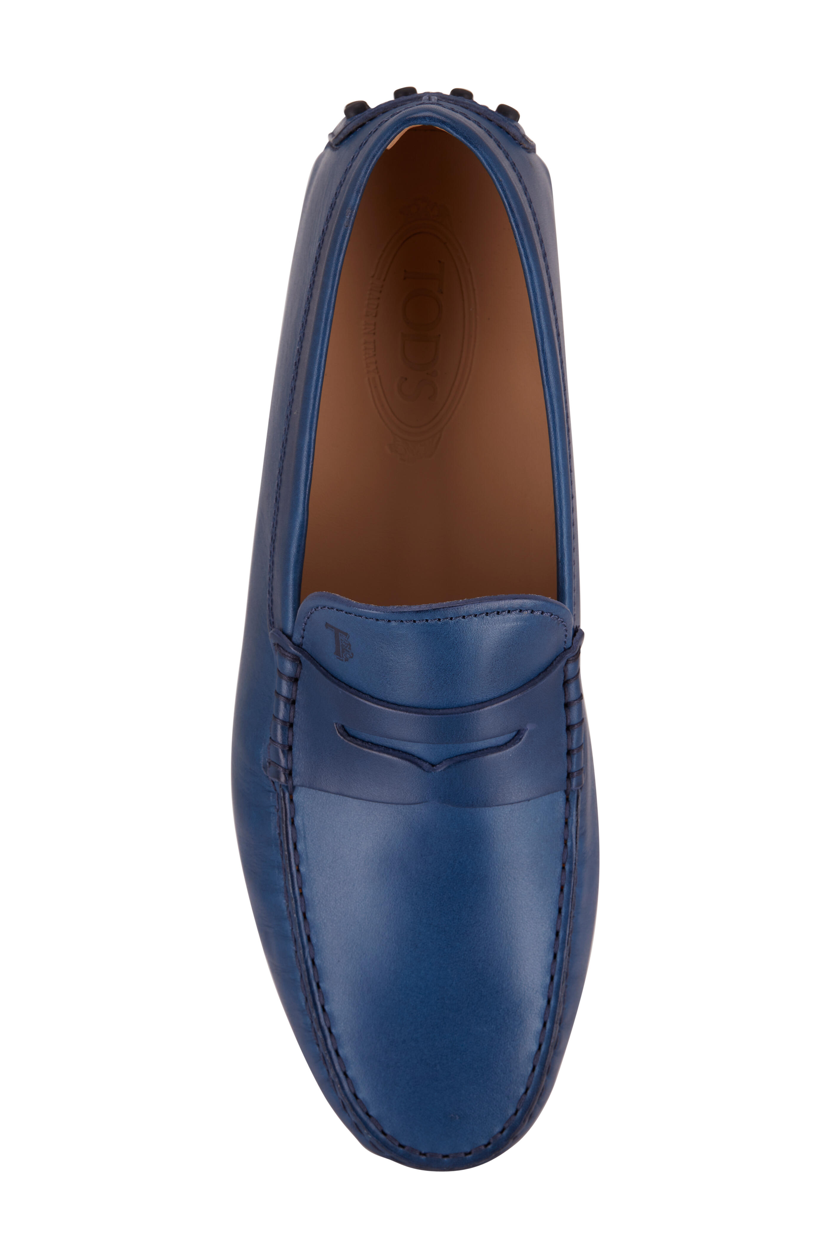 Tod's - Blue Leather Driver | Mitchell Stores