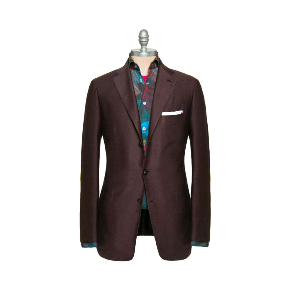 Kiton - Solid Sportcoat in Brown | Mitchell Stores