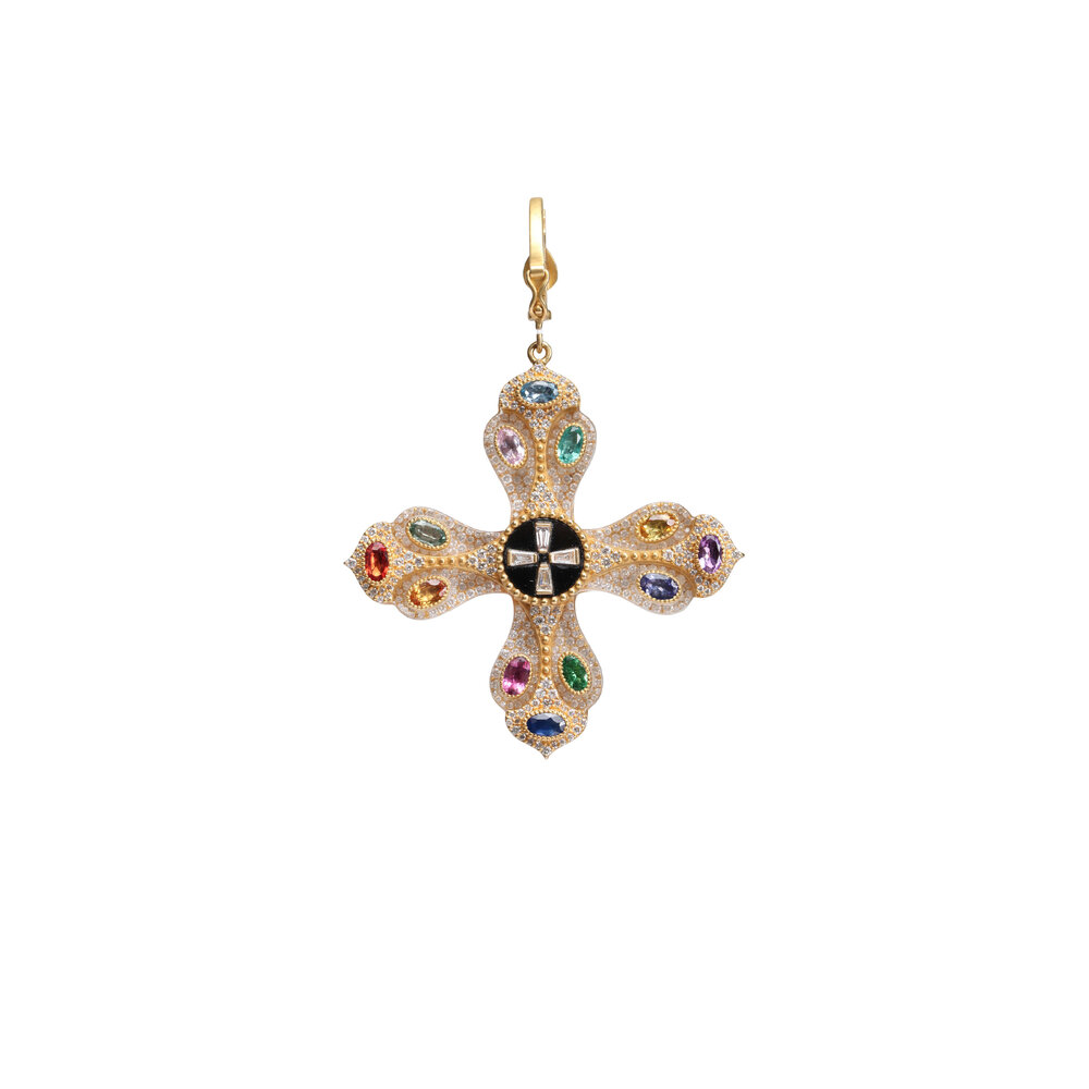 Coomi - Multicolor Cross Pendant | Mitchell Stores