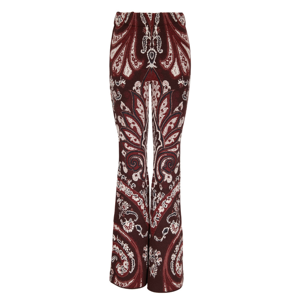 Etro - Multicolor Paisley Print Stretch Wool Pant