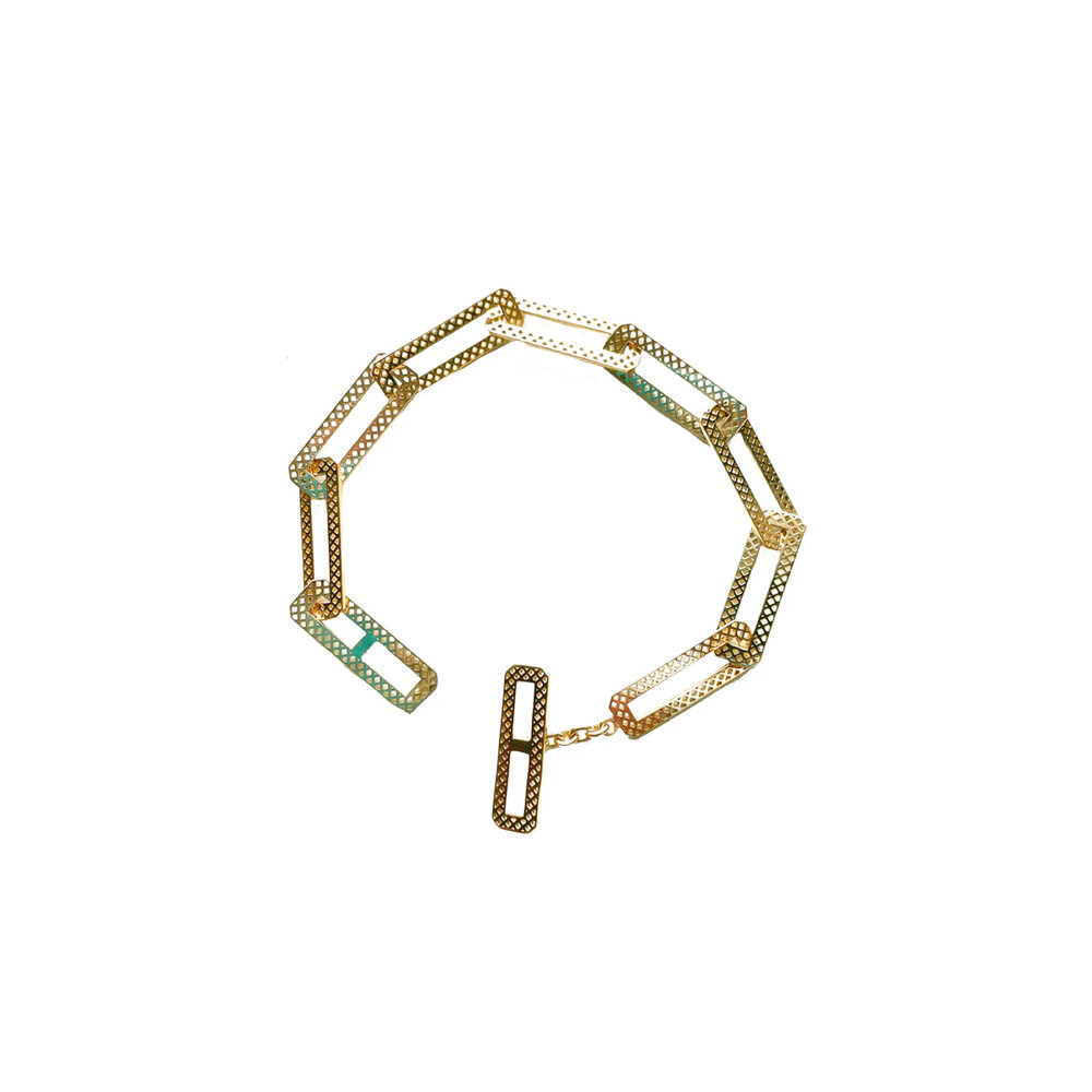 Ray Griffiths - Rectangular Crownwork Link Bracelet