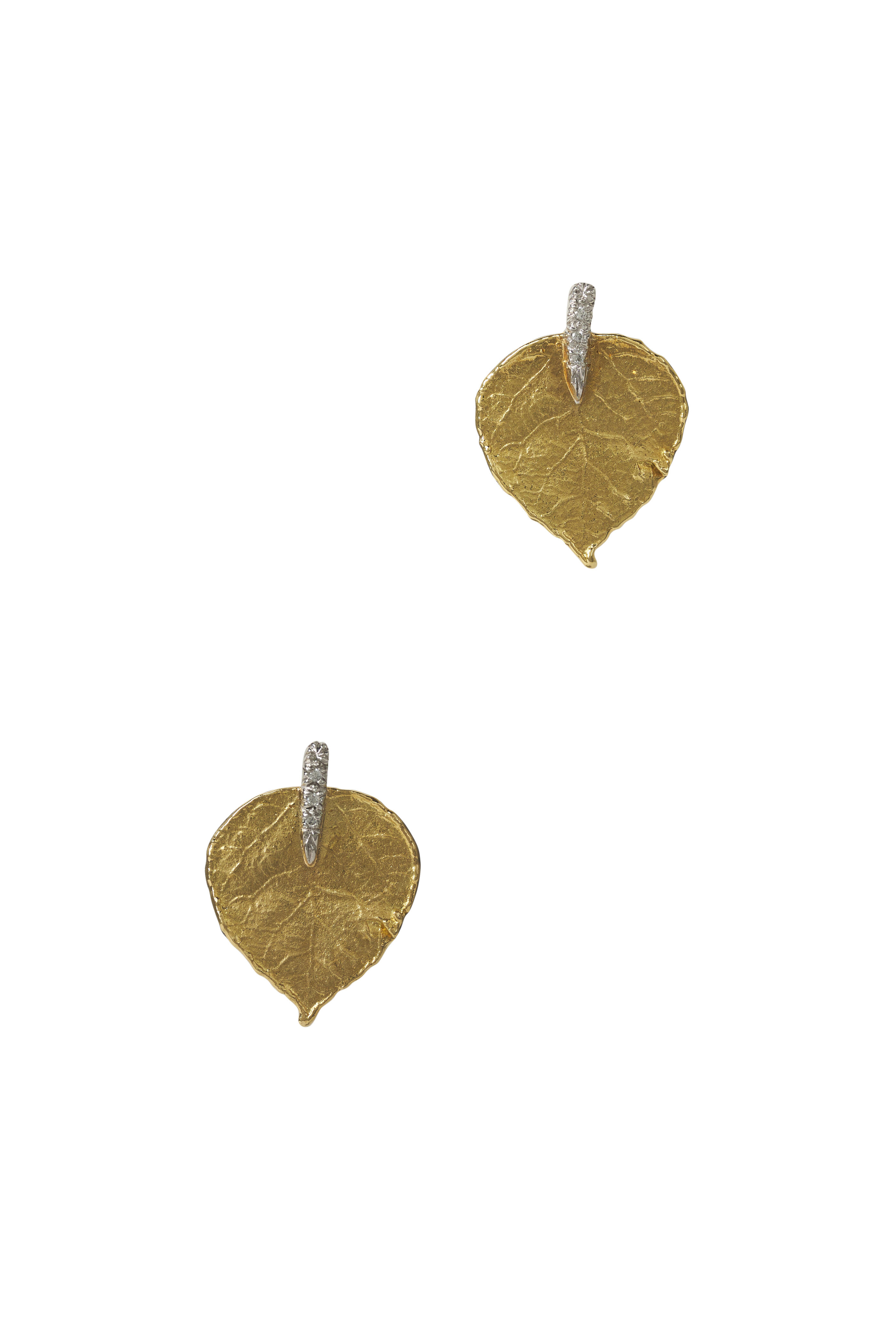 Aaron Henry - Aspen Leaf Diamond Earrings | Mitchell Stores
