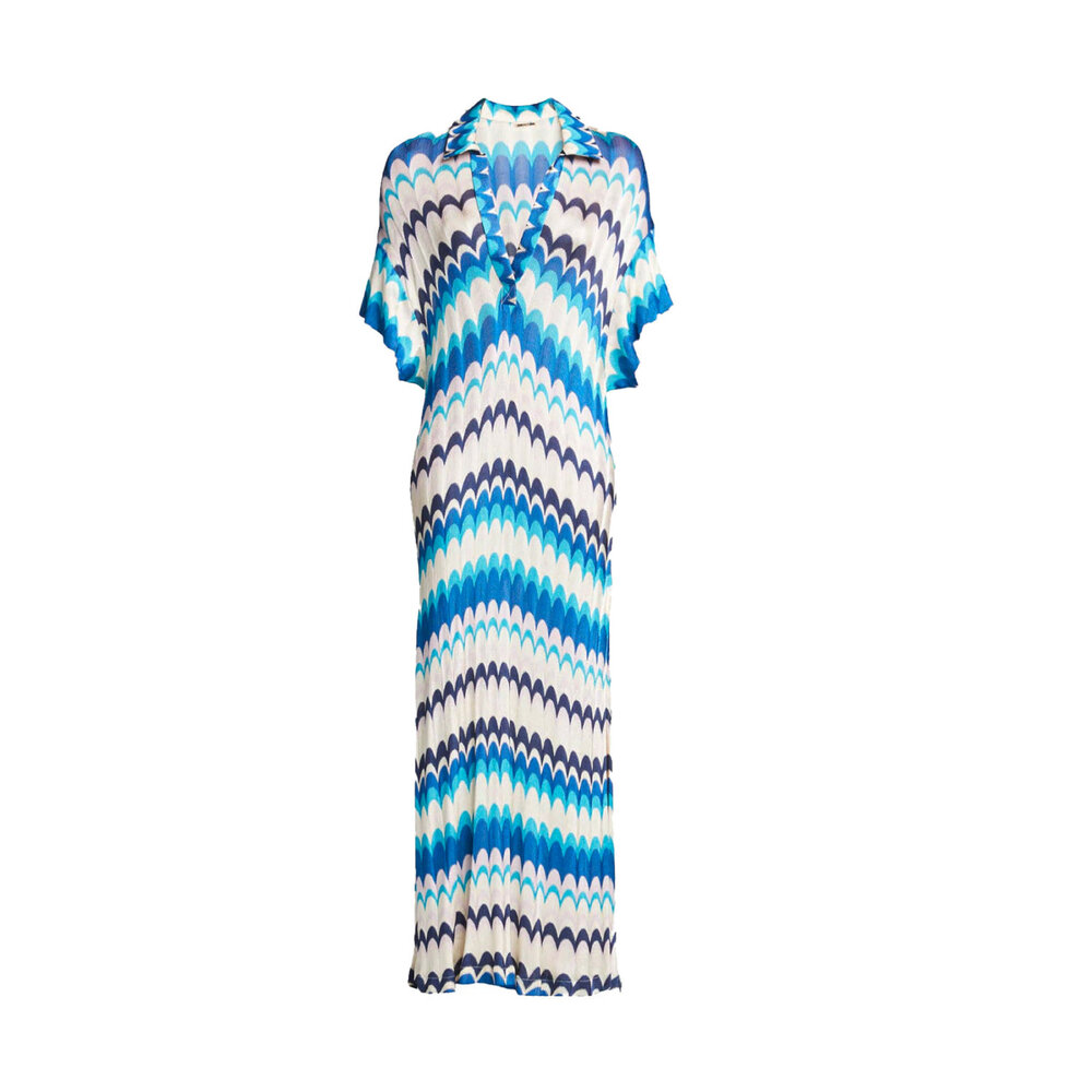 Alexis - Blue Waves Lucchini Dress | Mitchell Stores