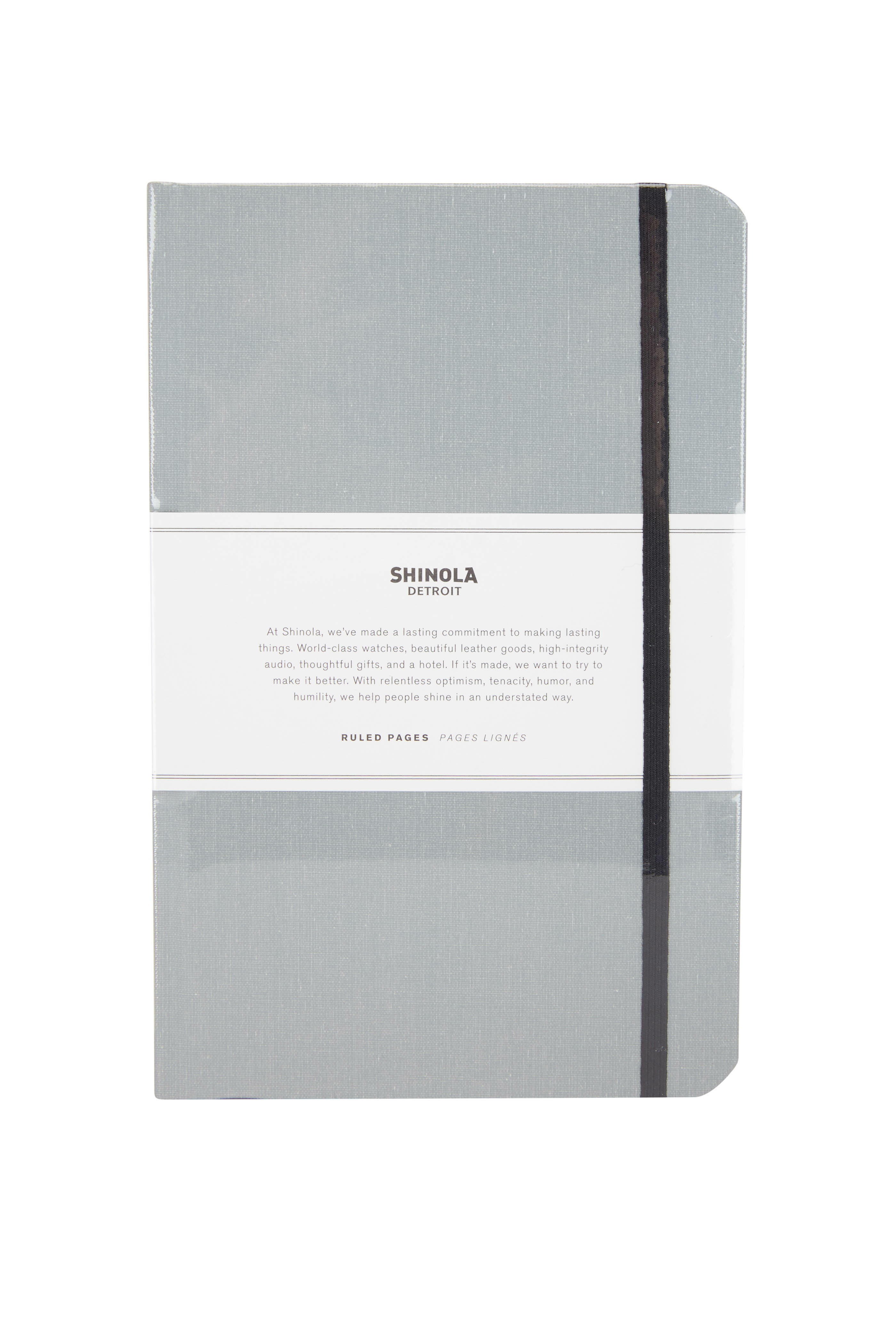 Shinola - Hard Linen Light Grey Journal | Mitchell Stores