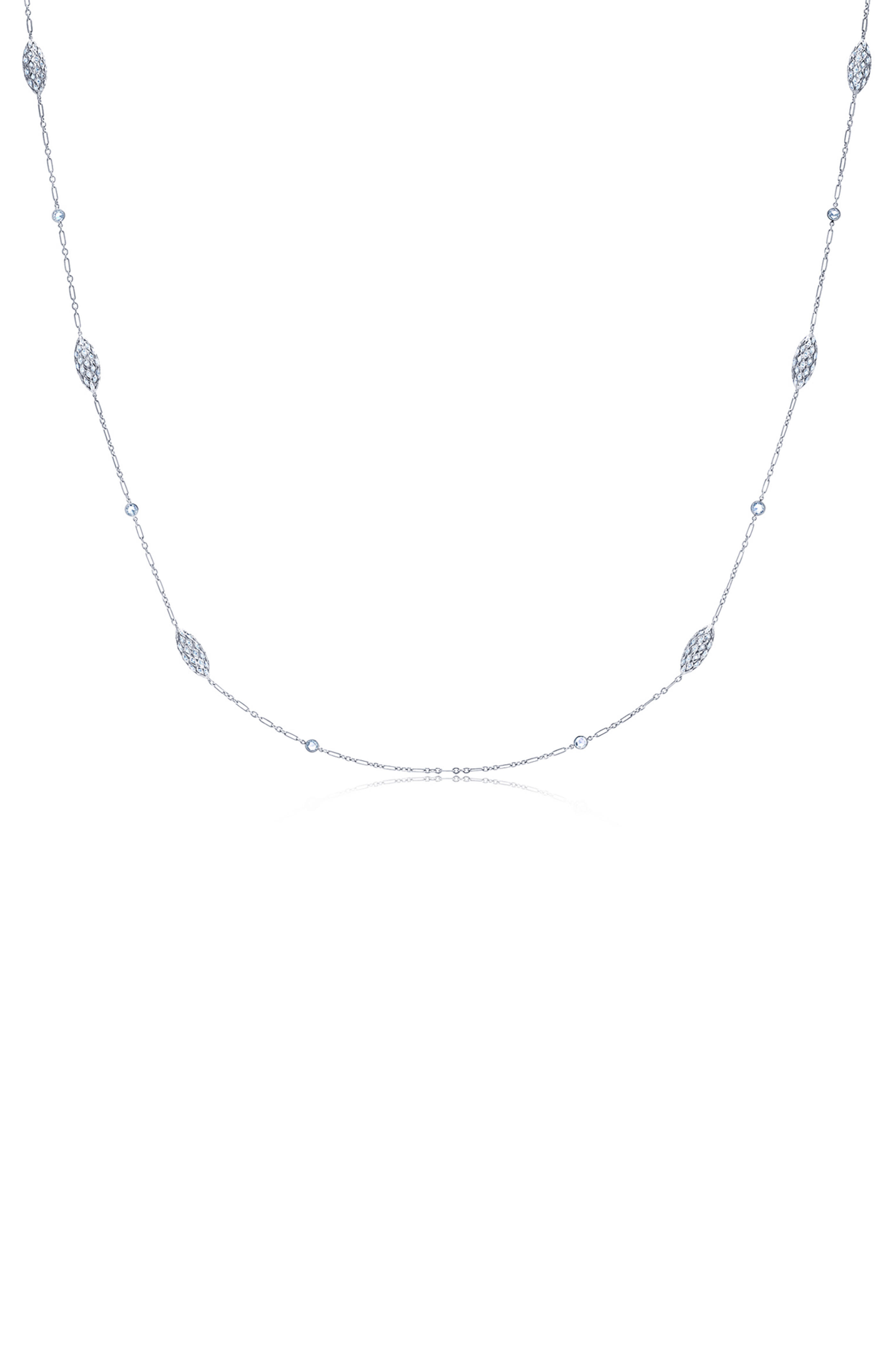 Kwiat - Splendor 3.5CT Diamond Station Filagree Necklace