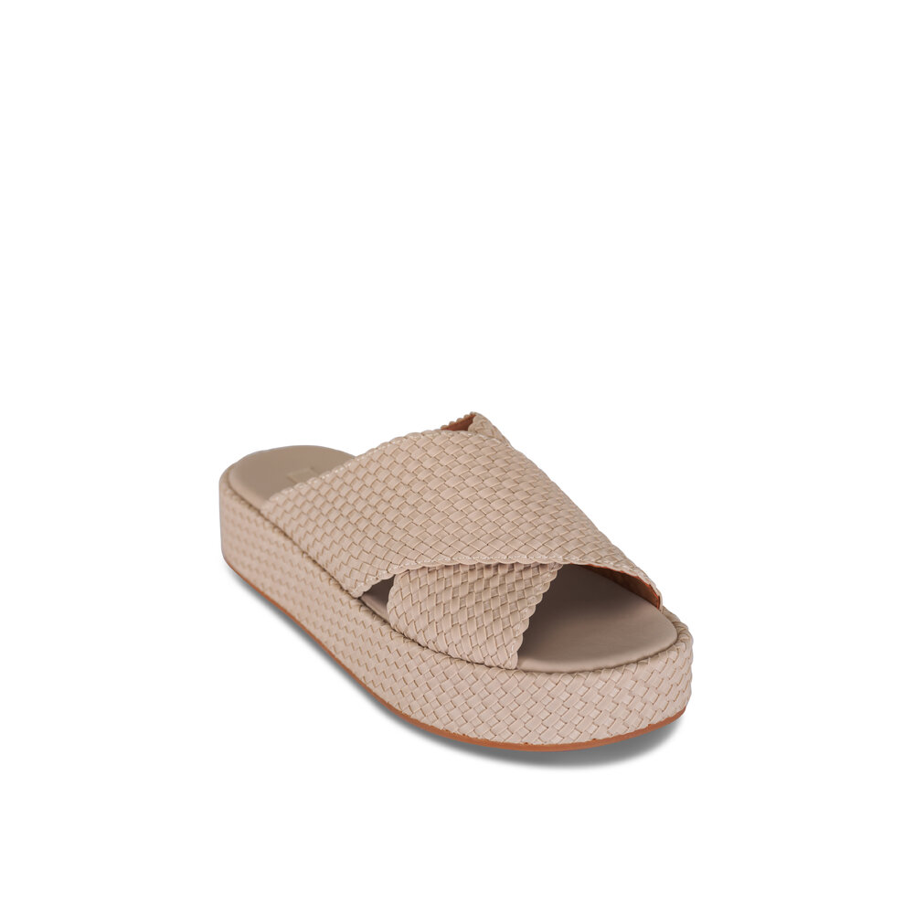 Naghedi - Laguna Ecru Platform Sandal, 35mm | Mitchell Stores