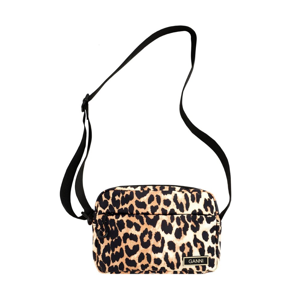 Ganni - Leopard Recycled Crossbody Bag | Mitchell Stores