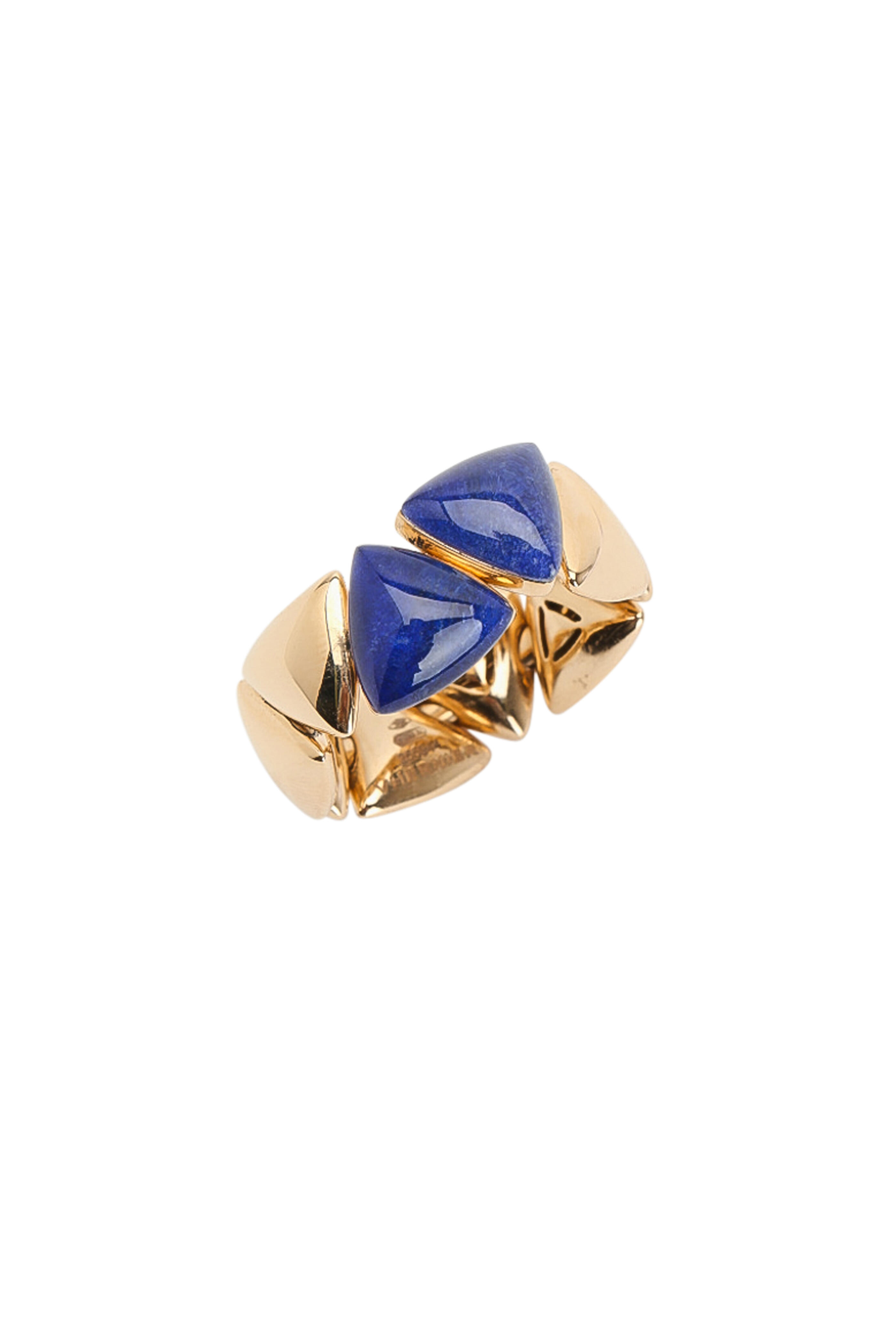 Vhernier - 18K Pink Gold Lapis Freccia Mini Ring