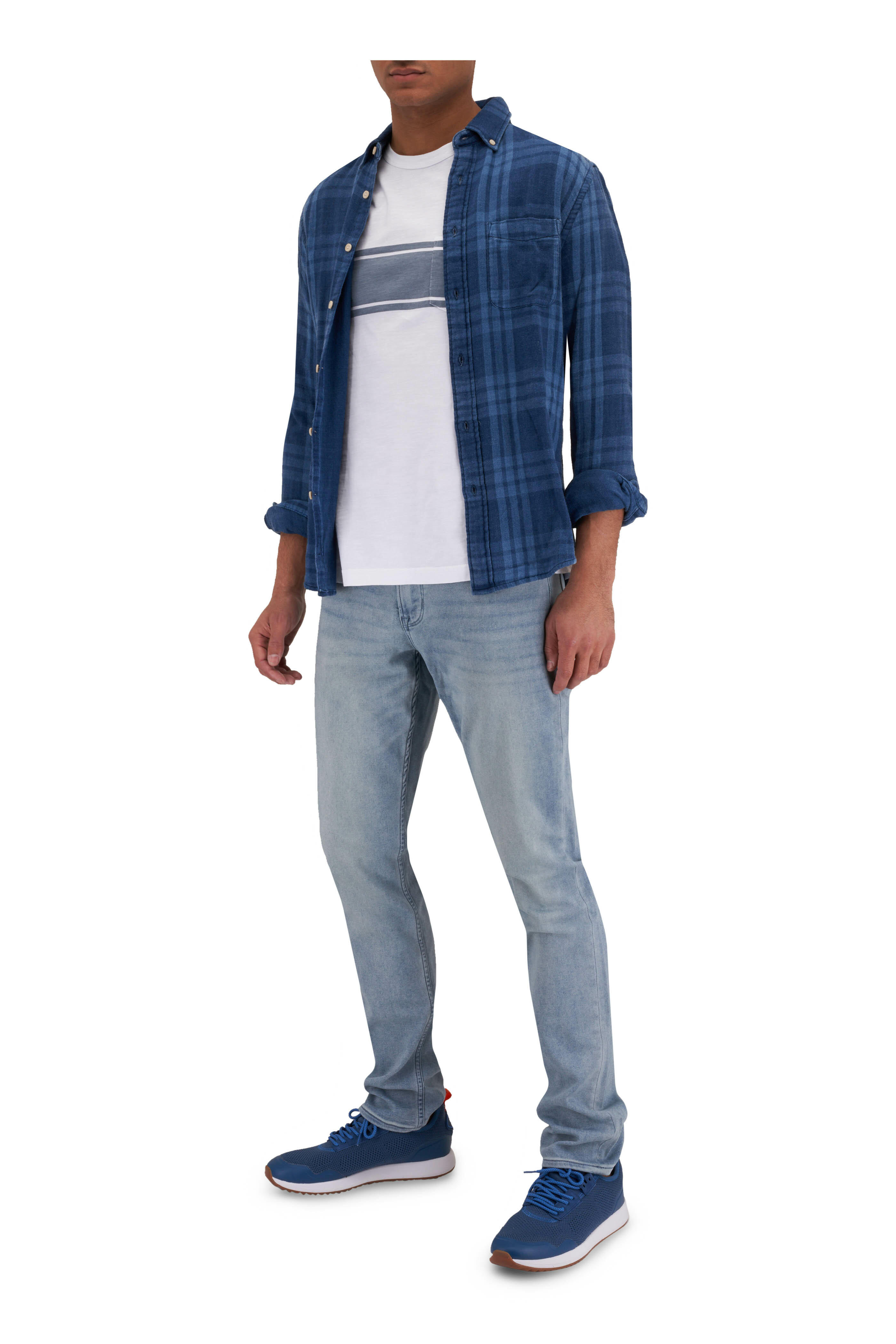 Faherty Brand - The Tony Indigo Mist Doublecloth Sport Shirt