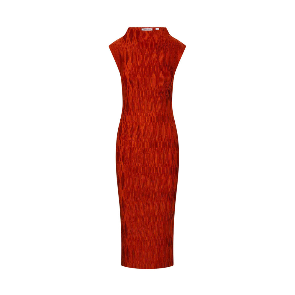 Veronica Beard - Flame Pleated Gramercy Dress | Mitchell Stores