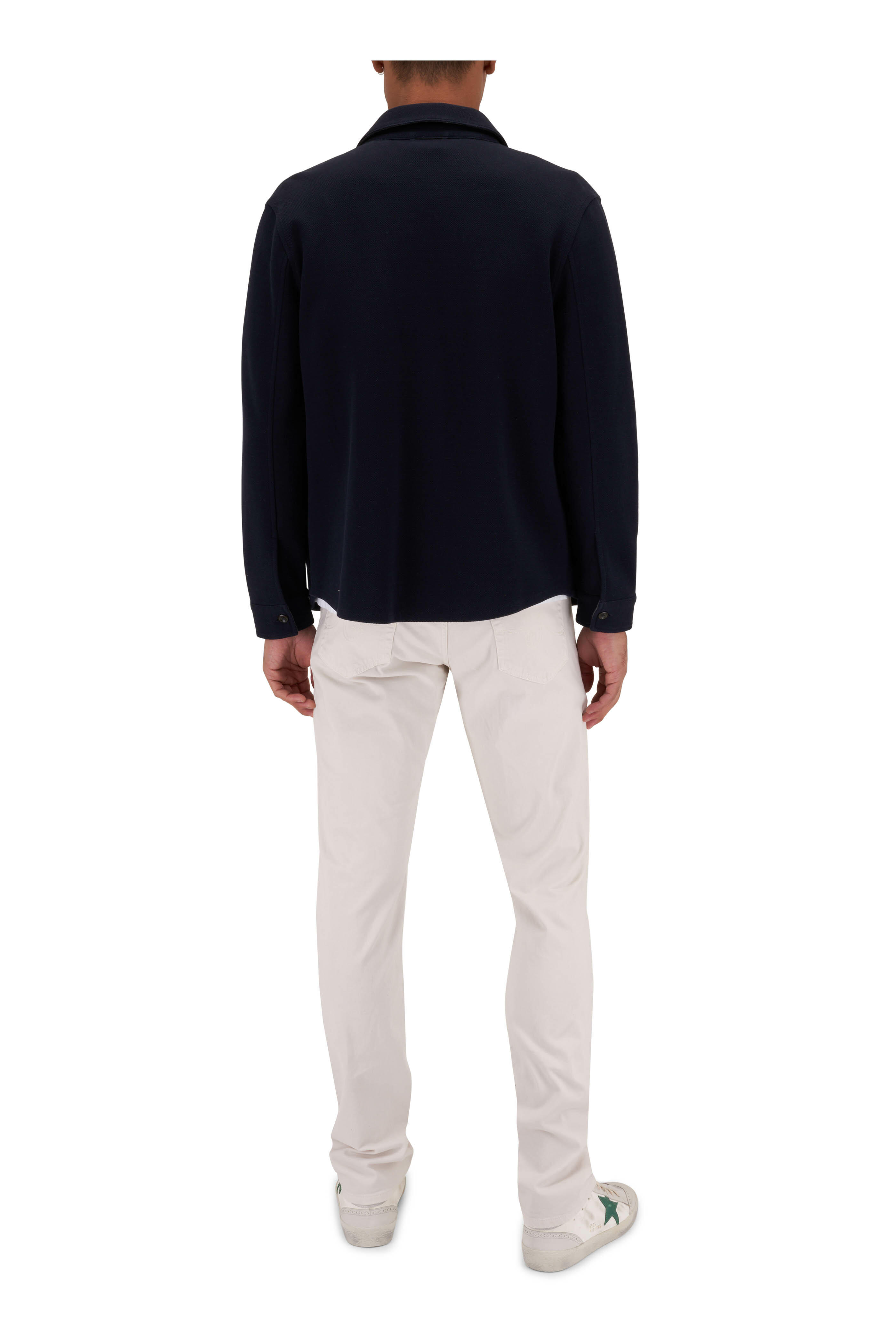 Vince - Coastal & Medium Heather Gray Shacket | Mitchell Stores