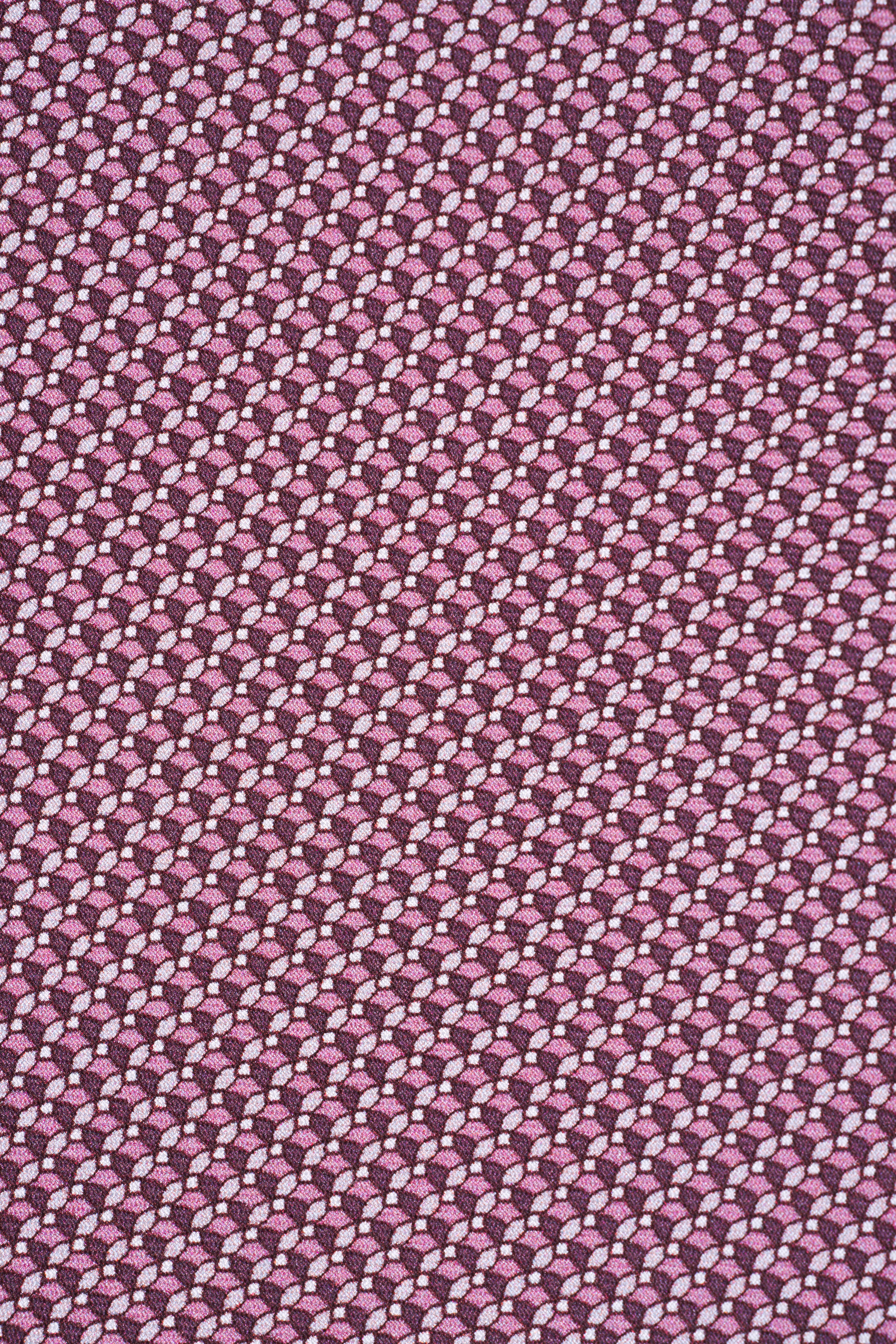 Brioni - Old Rose & Brown Micro Motif Silk Necktie