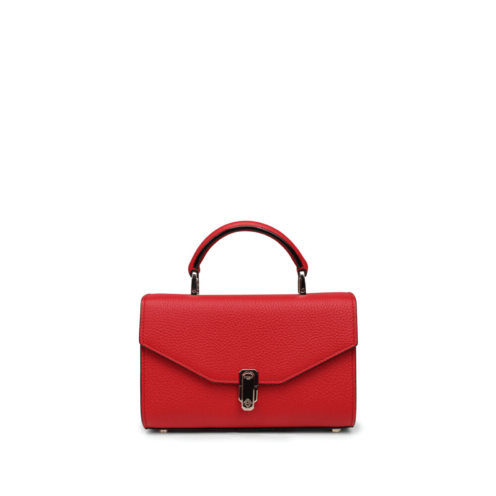Moreau Paris - Small Ana Top Handle Bag in Red | Mitchell Stores