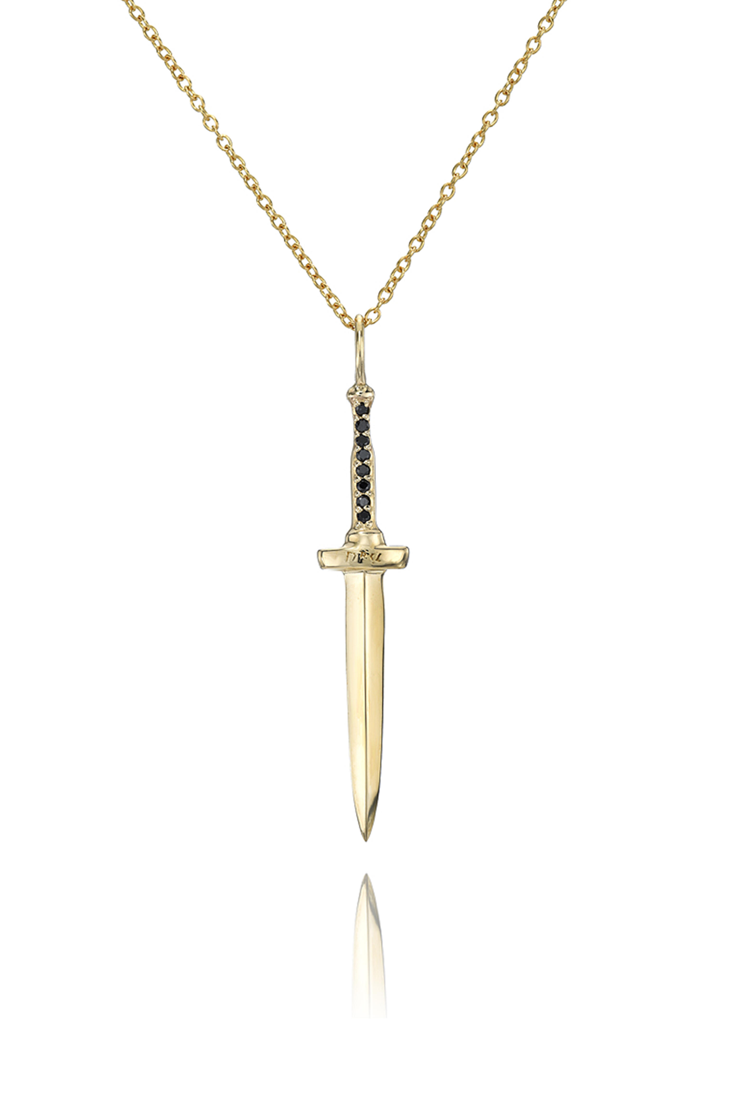 Dru - Black Diamond Dagger Pendant | Mitchell Stores
