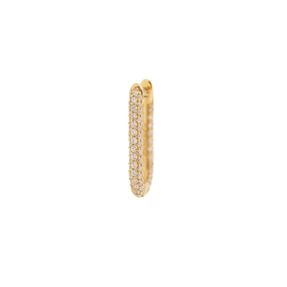 Foundrae - Small Pavé Chubby Ear Fob | Mitchell Stores