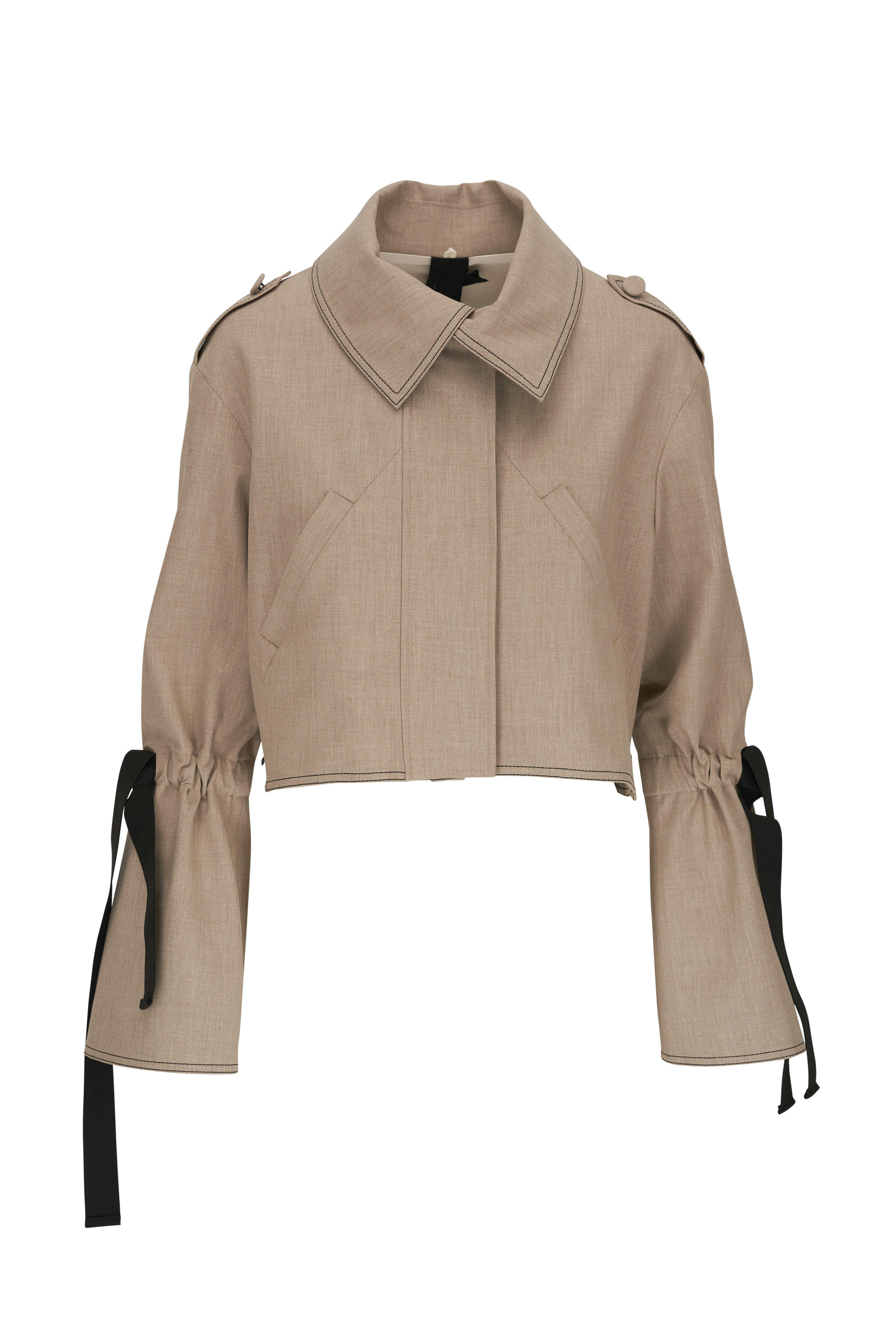 KZ_K Studio - Macba Sand Tech Broadcloth Sculpt Jacket