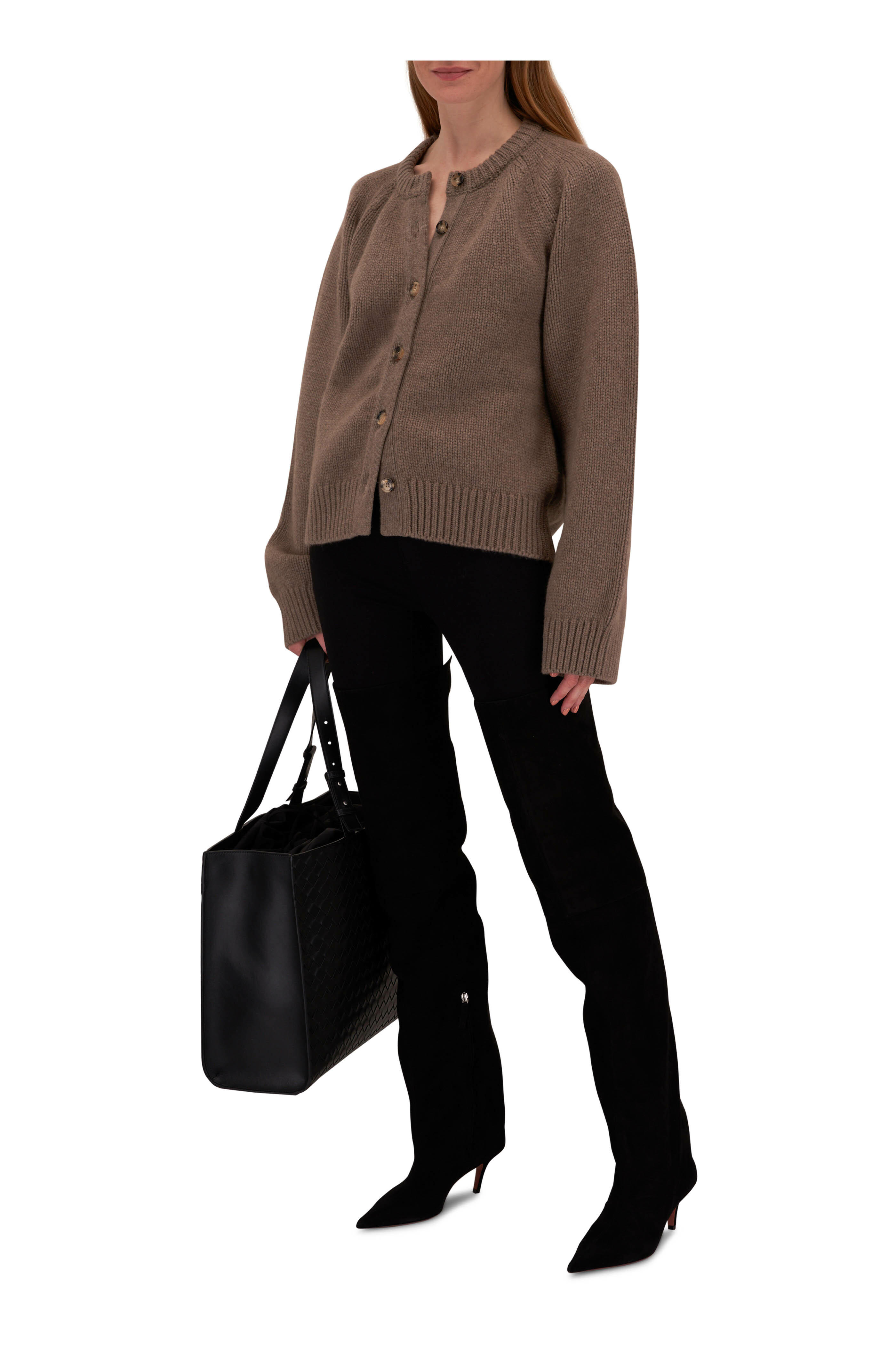 Khaite - Emili Barley Cashmere Cardigan | Mitchell Stores
