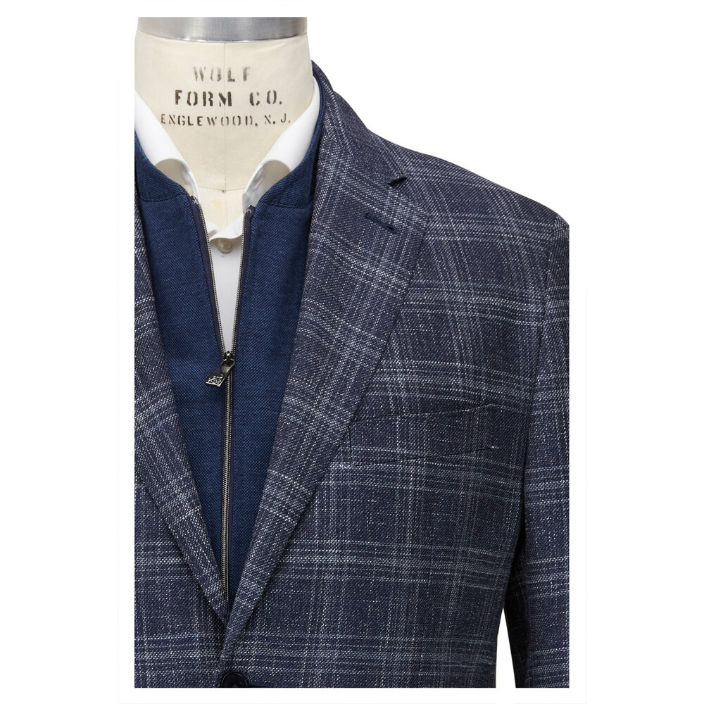 Corneliani - ID Blue Jacket Dickey Jacket | Mitchell Stores