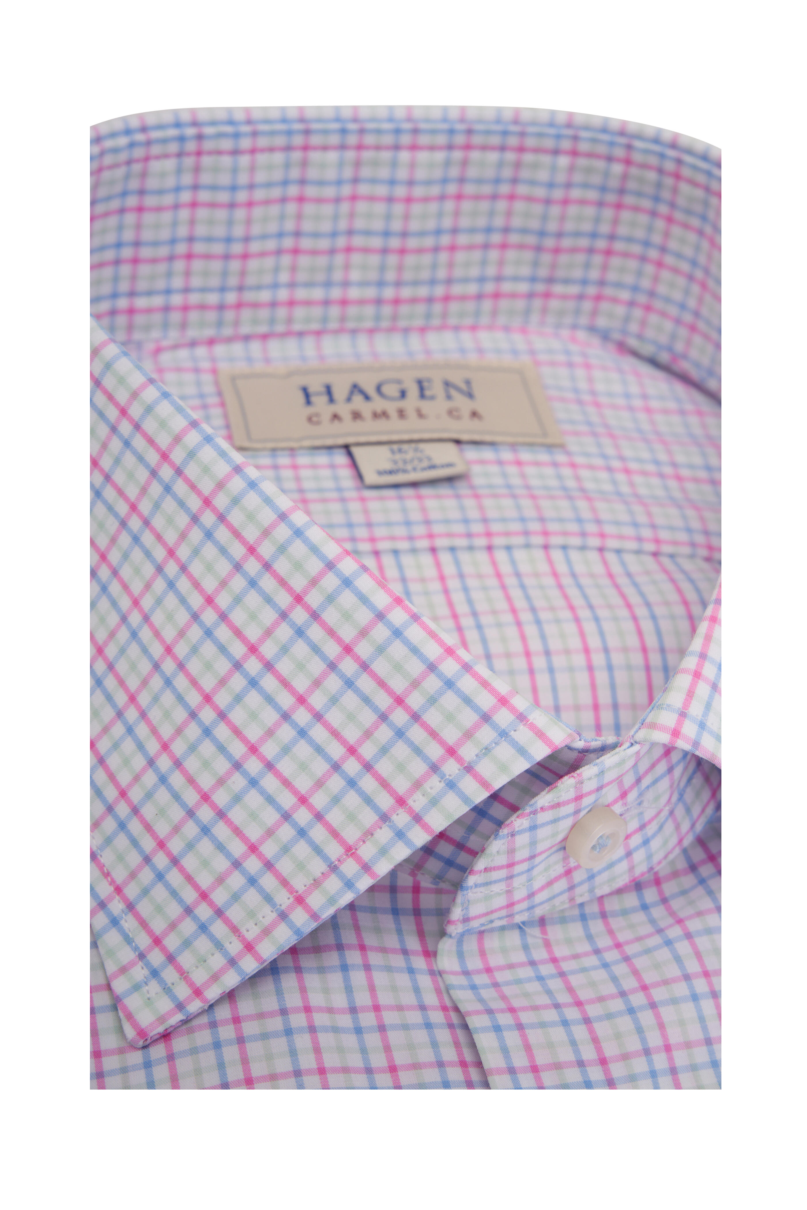 Hagen Shirts - Multicolor Tattersall Plaid Dress Shirt