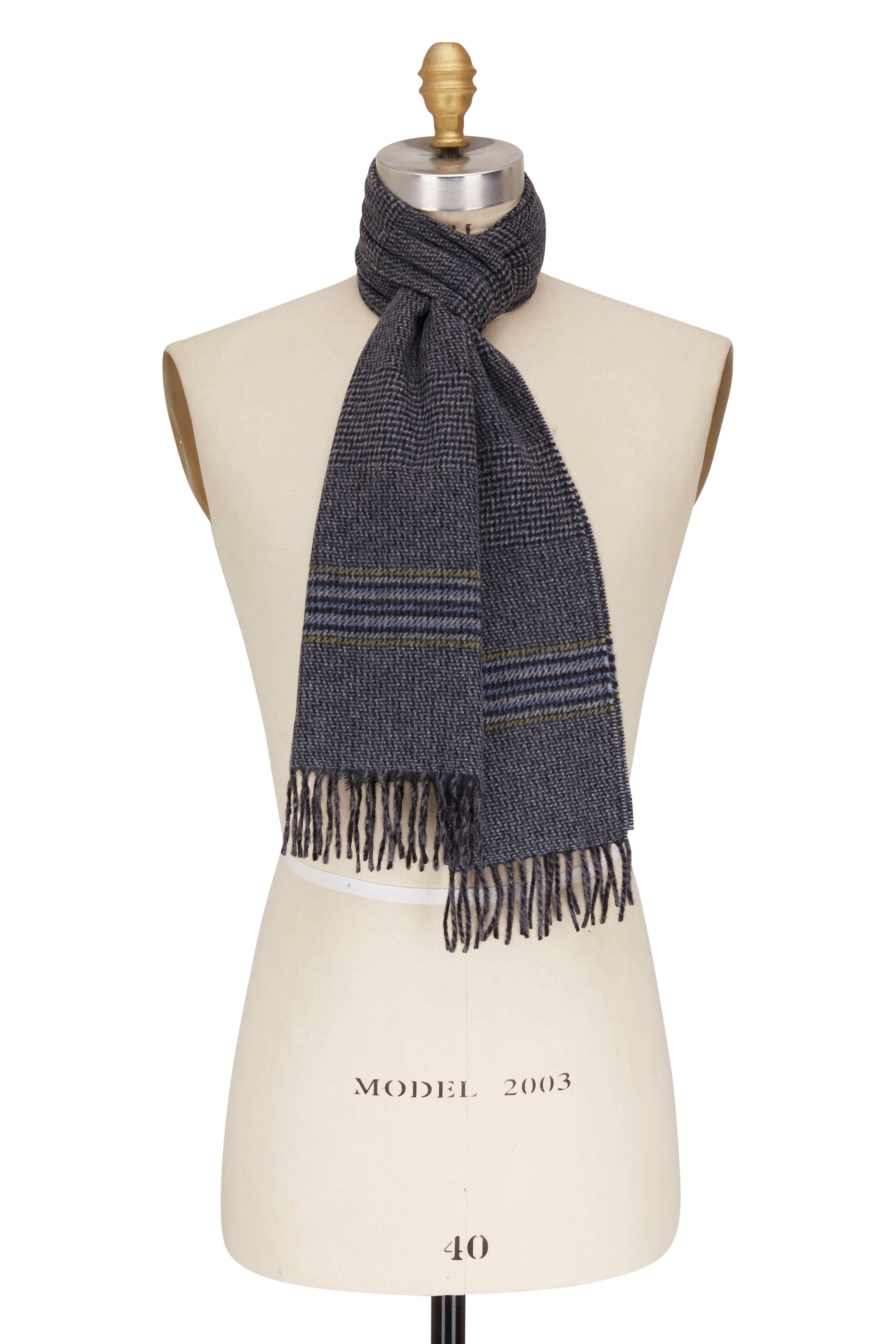Chelsey Imports - Charcoal Gray Cashmere Scarf | Mitchell Stores