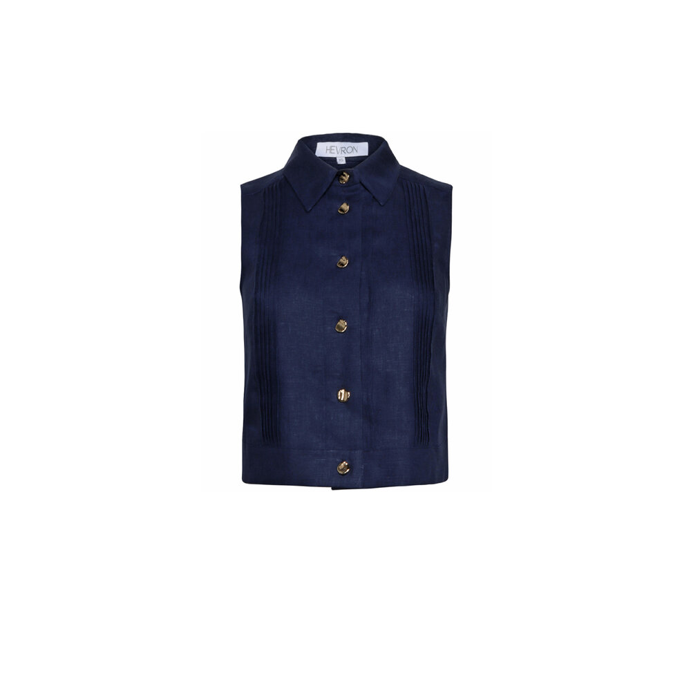 Hevron - Indigo Vera Top | Mitchell Stores