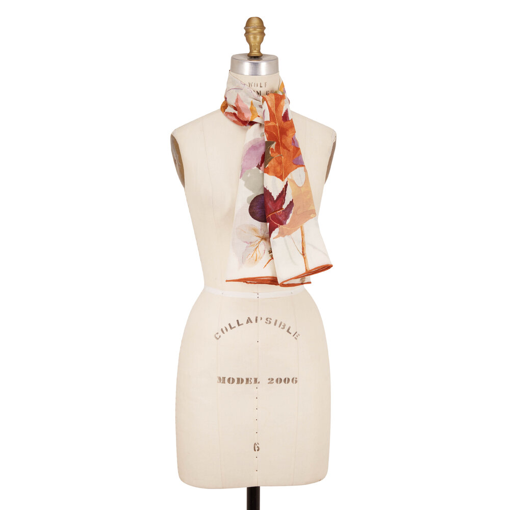 Loro Piana - 1280480-maxi carre scene the leaves an