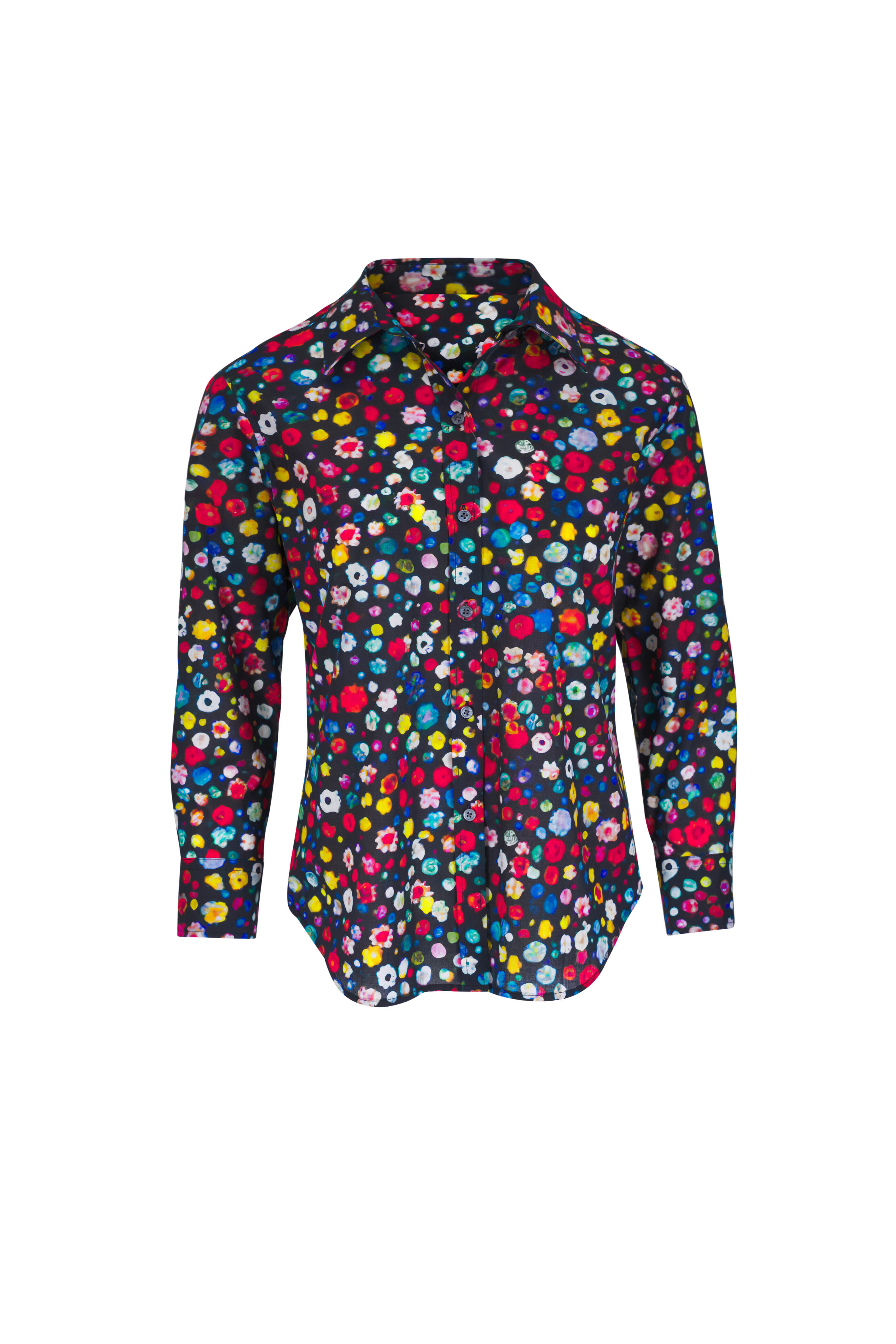 Libertine - Flower Gems New Classic Black Multicolor Blouse Libertine - Flower Gems New Classic Black Multicolor Blouse