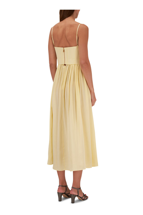 Zimmermann - Lemon Yellow Silk Corset Dress | Mitchell Stores