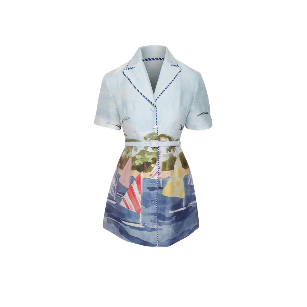 Leo Lin - Brigitte Nautical Print Mini Dress | Mitchell Stores