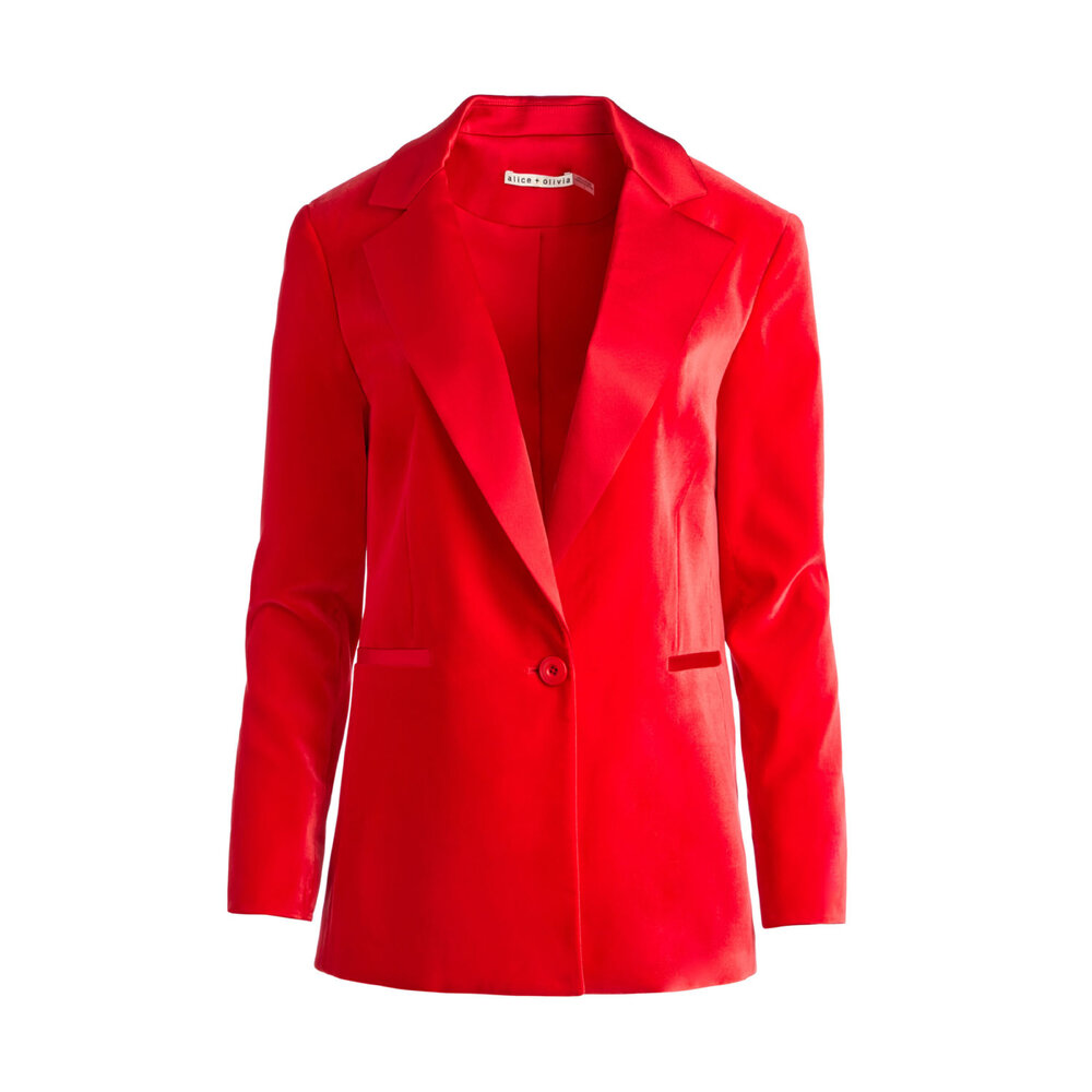 Alice & Olivia - Perfect Ruby Justin Rolled Cuff Blazer