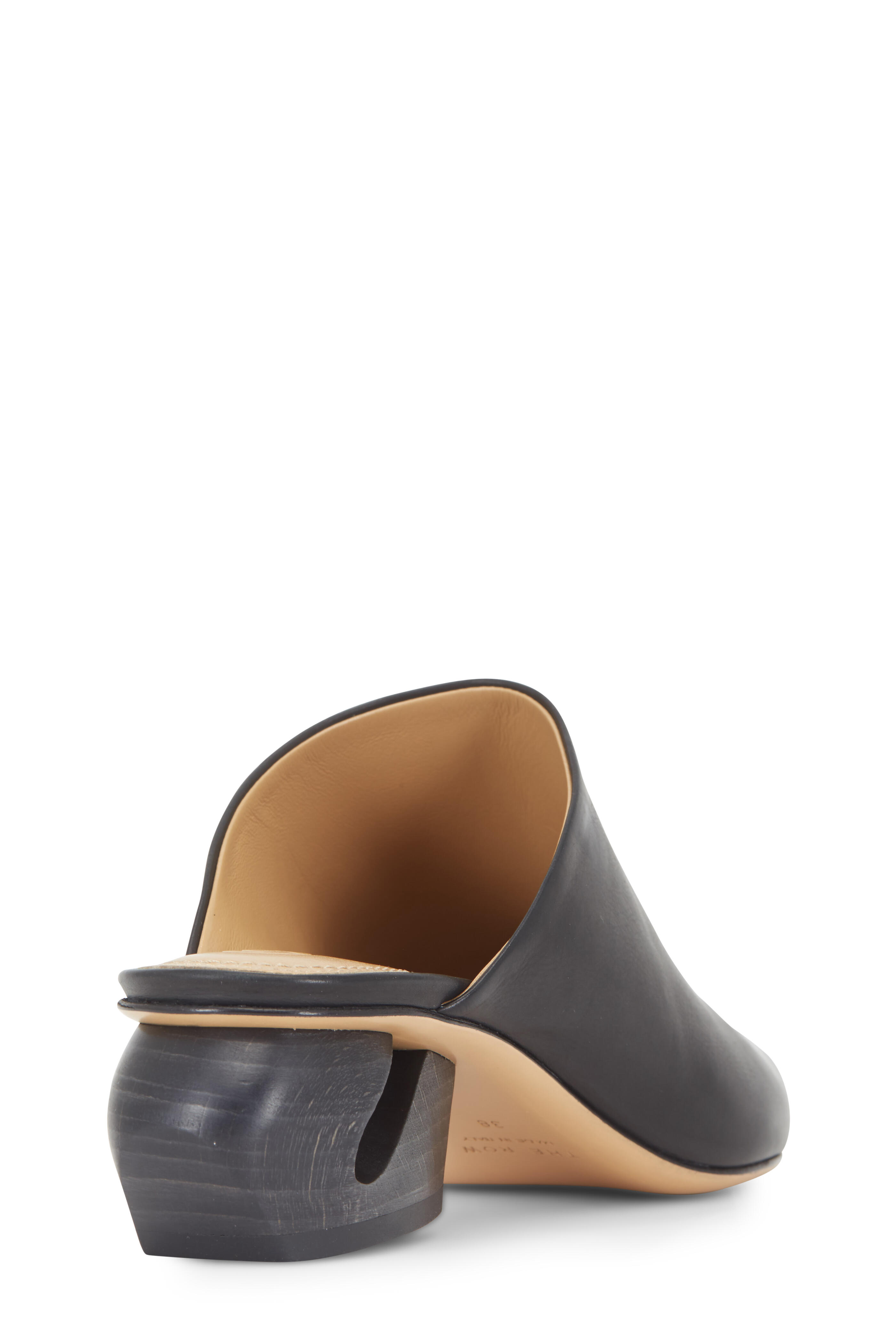 The Row - Haya Black Mule | Mitchell Stores