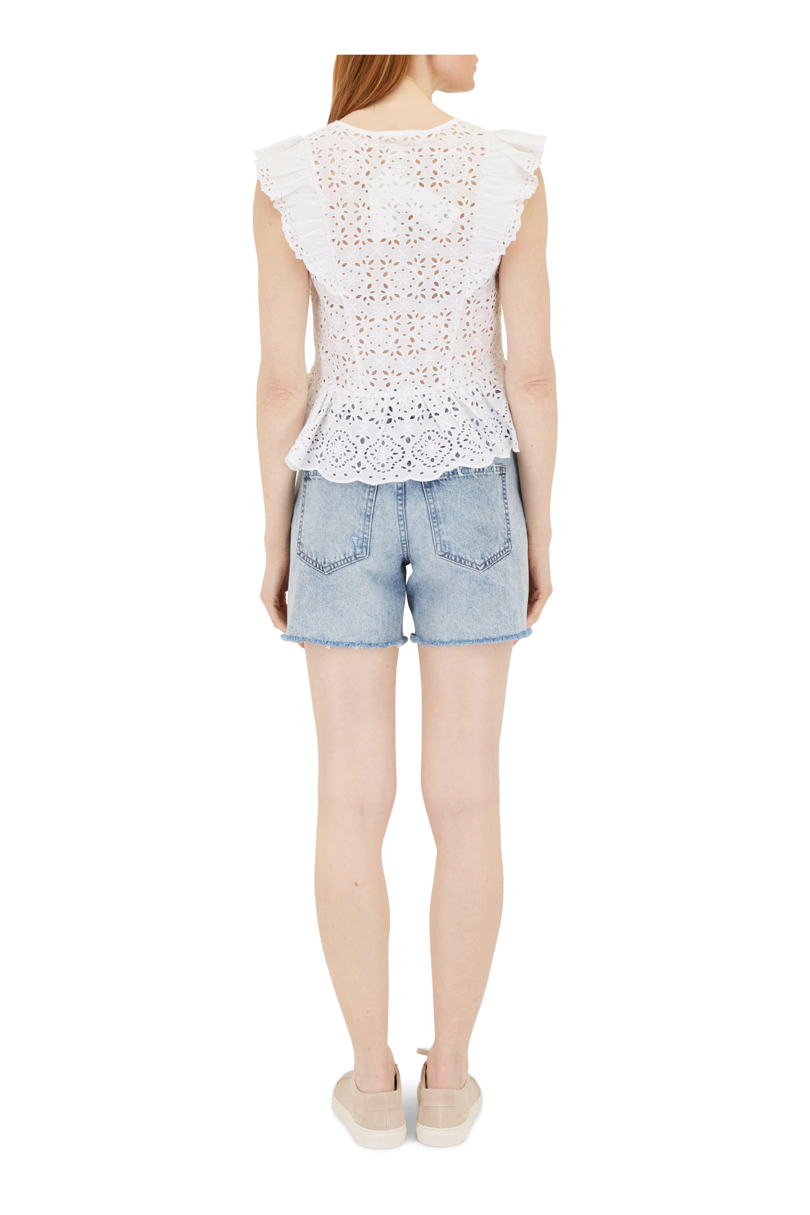 Veronica Beard - Shiloh Denim Mid-Length Shorts | Mitchell Stores