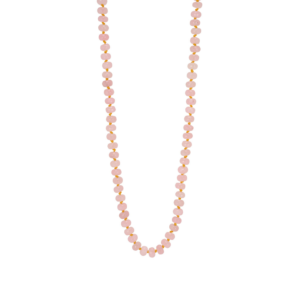Cristina V. - Pink Jade Bead Necklace | Mitchell Stores