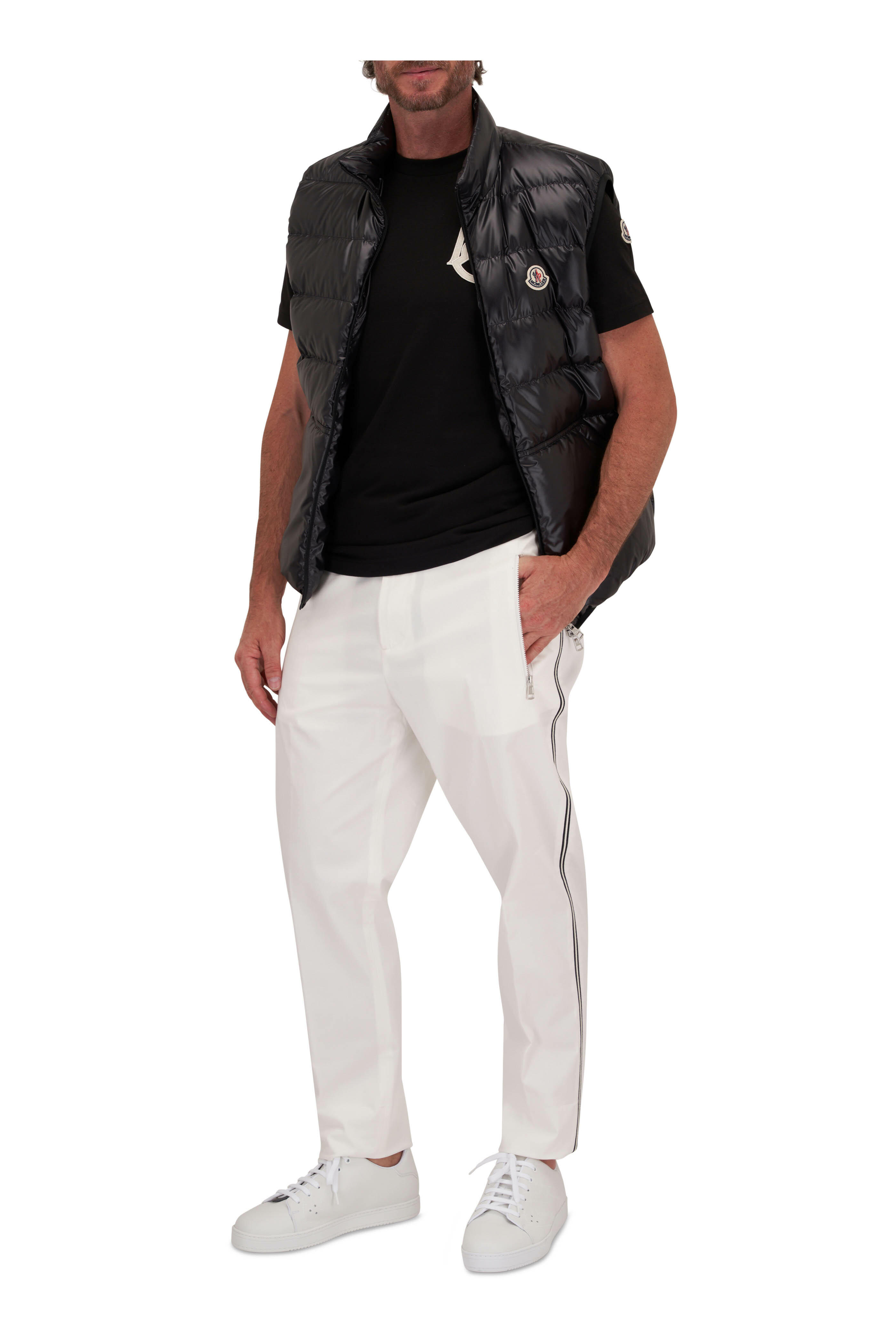 Moncler - Aube Black Quilted Down Vest | Mitchell Stores