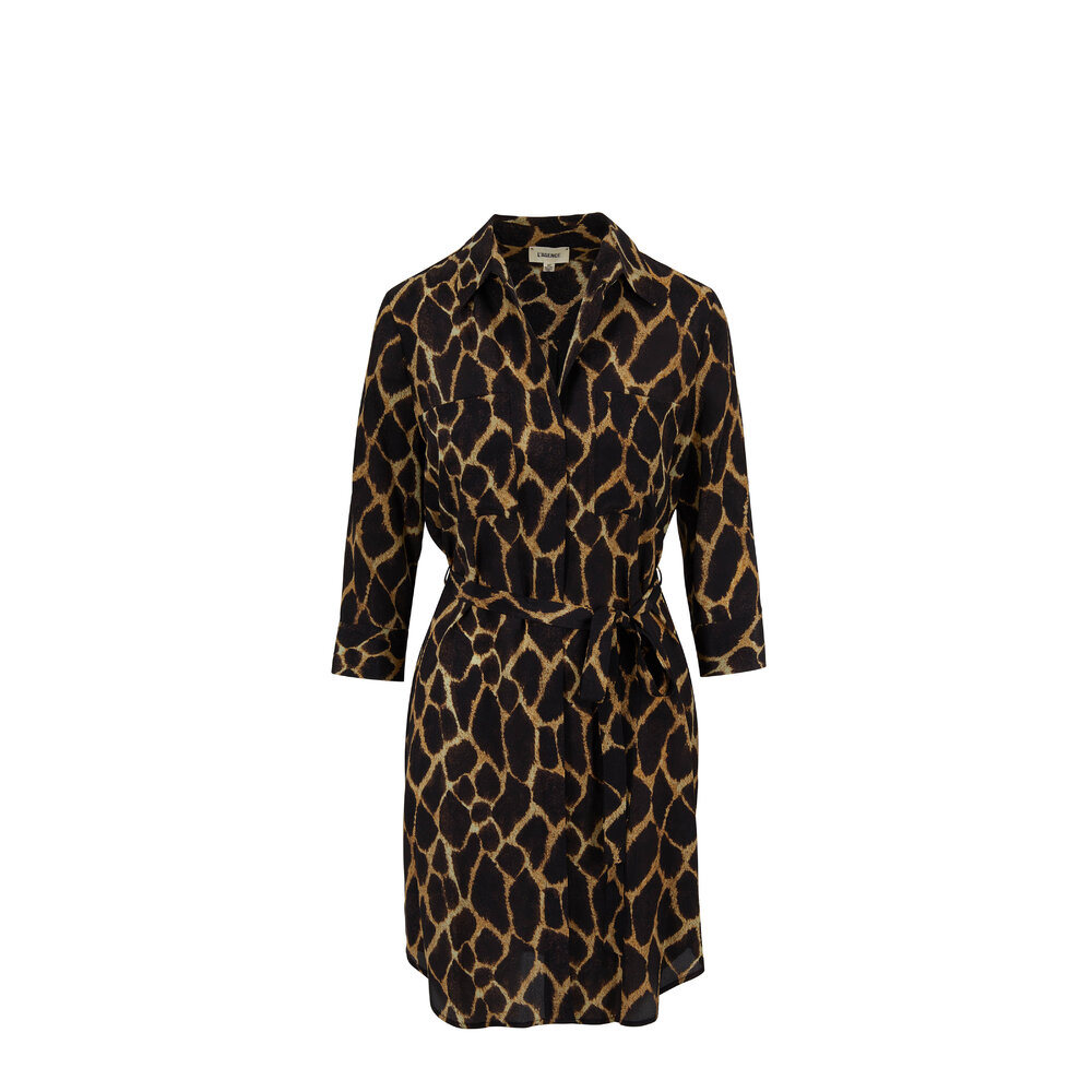 L'Agence - Stella Sienna Printed Shirtdress | Mitchell Stores