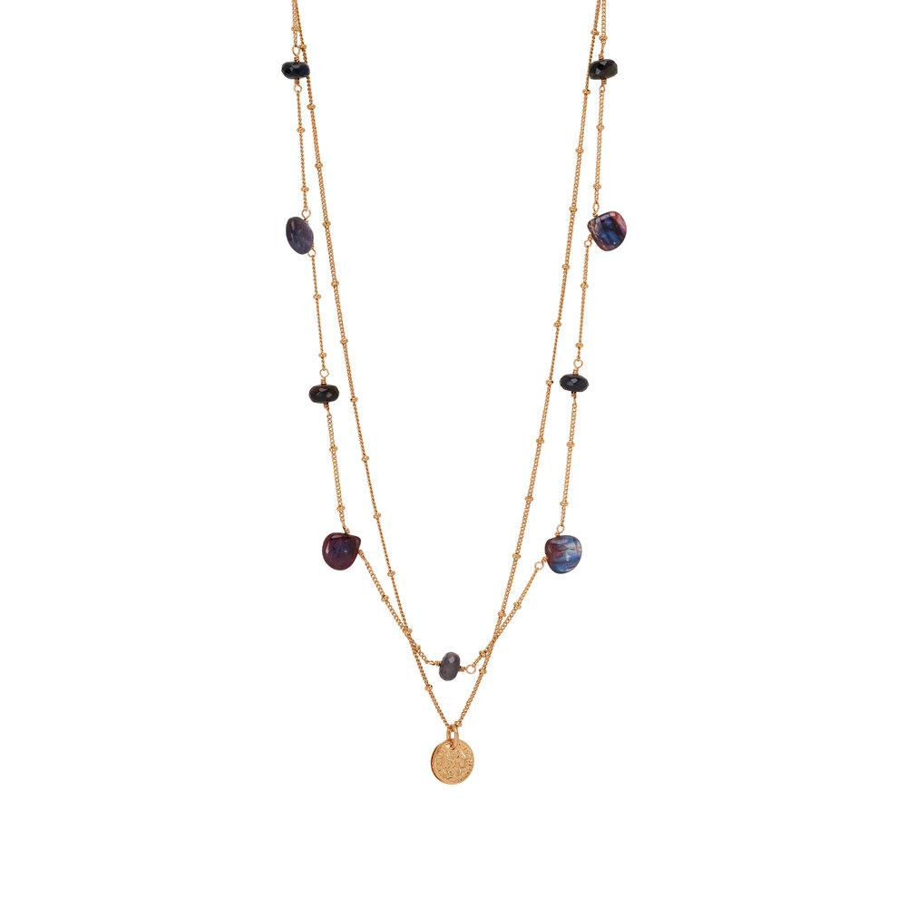 Cristina V. - Midnight Opal Satellite Necklace | Mitchell Stores
