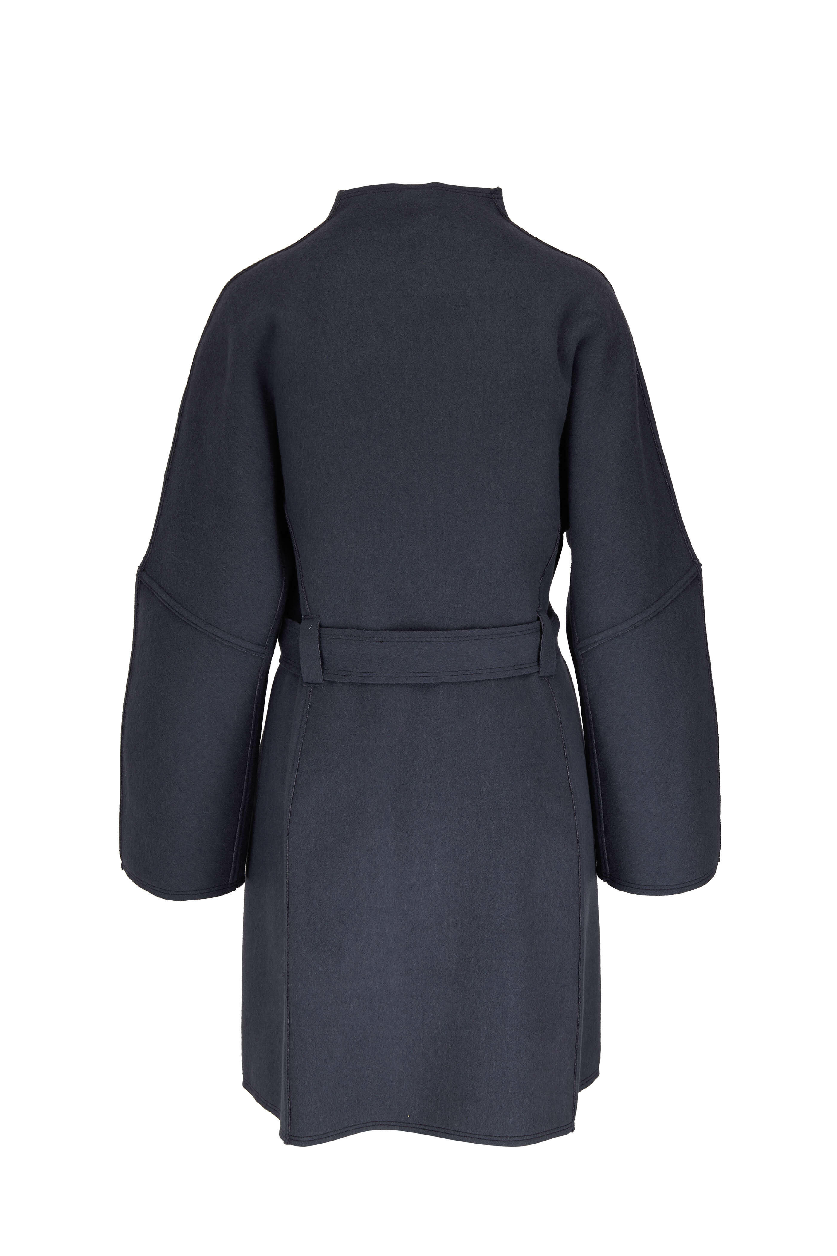 KZ_K Studio - Stone & Charcoal Double Faced Wool Coat