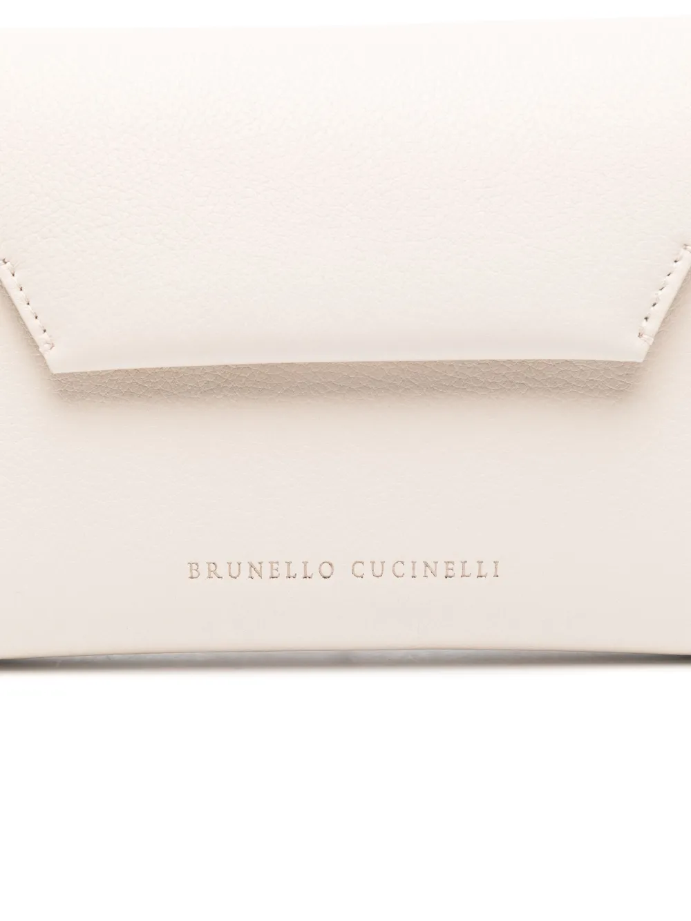 Brunello Cucinelli - Duo Avorio Envelope Leather Clutch Brunello Cucinelli - Duo Avorio Envelope Leather Clutch