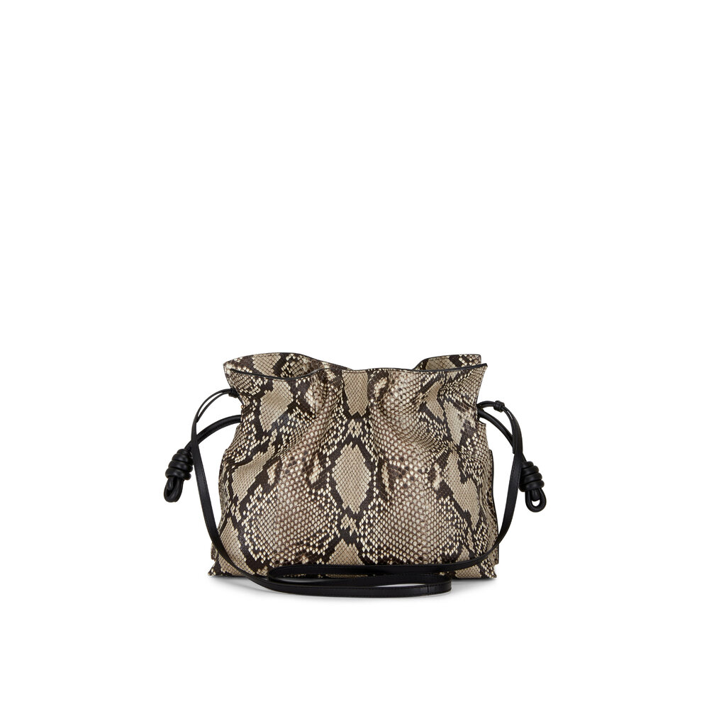 Loewe - Flamenco Natural Python Knot Bag | Mitchell Stores