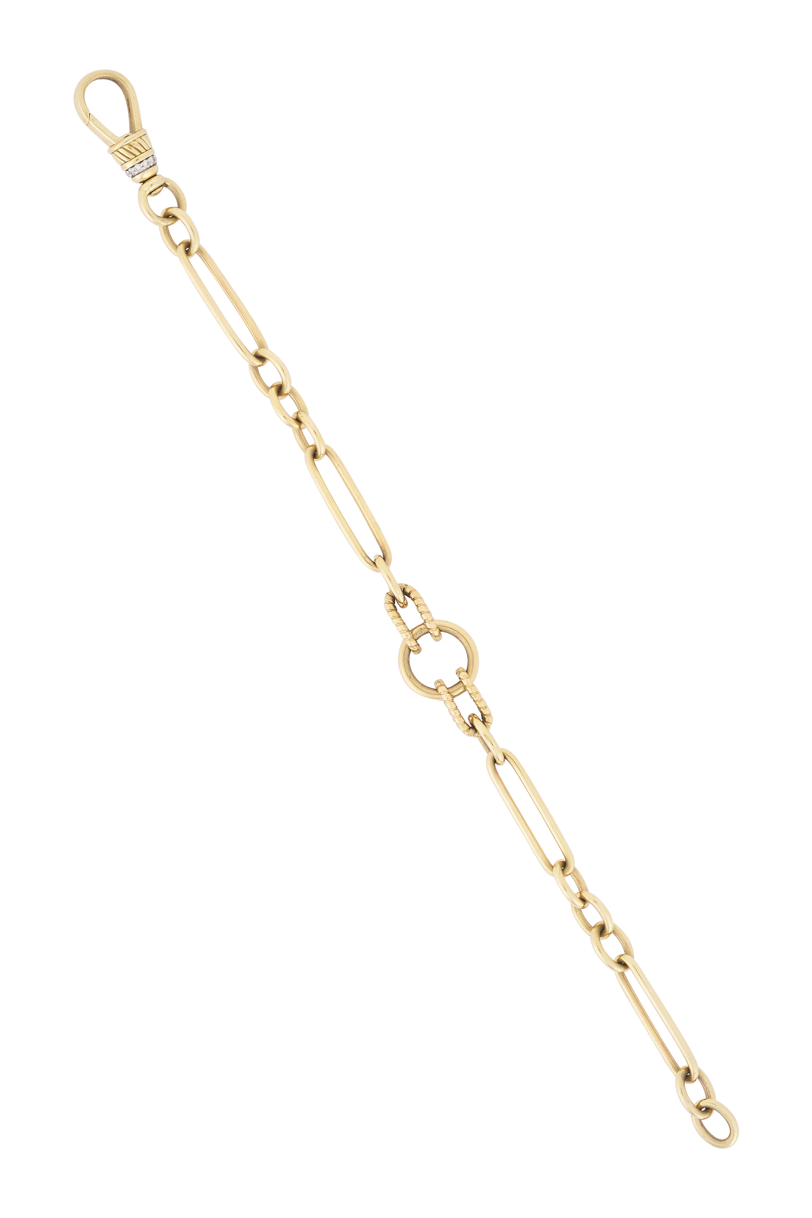 Lucy Delius - 14k Yellow Gold Trombone Link Bracelet