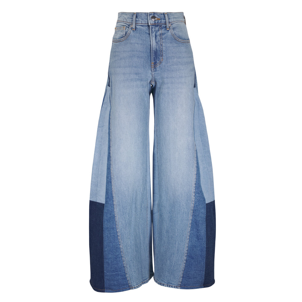 Veronica Beard - Vicki Patchwork Extra Wide Leg Jean