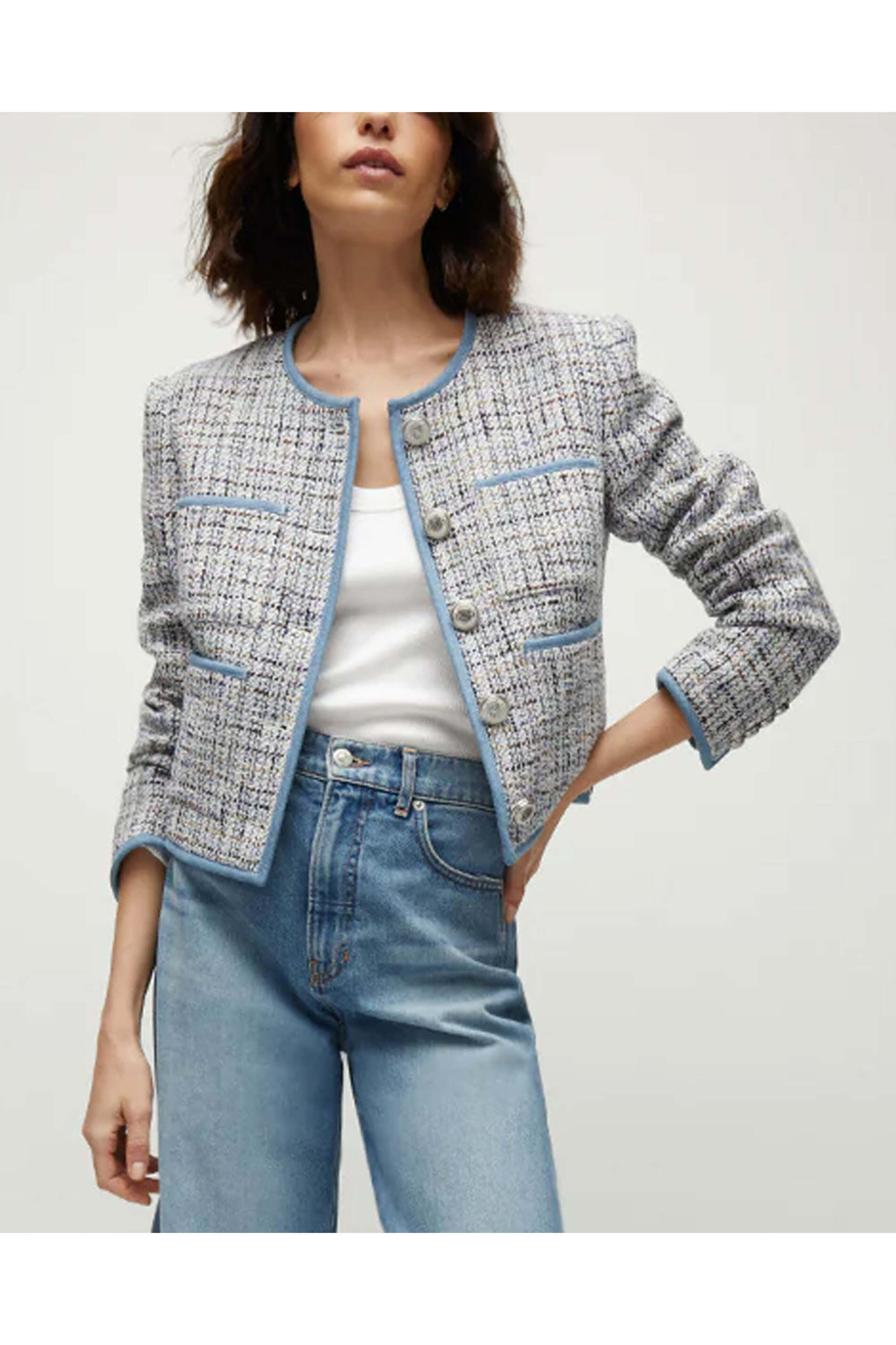 Veronica Beard - Blue Tweed Darla Jacket | Mitchell Stores
