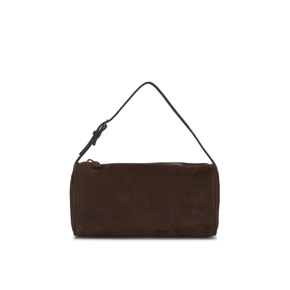 The Row - 90's Mocha Suede Shoulder Bag | Mitchell Stores